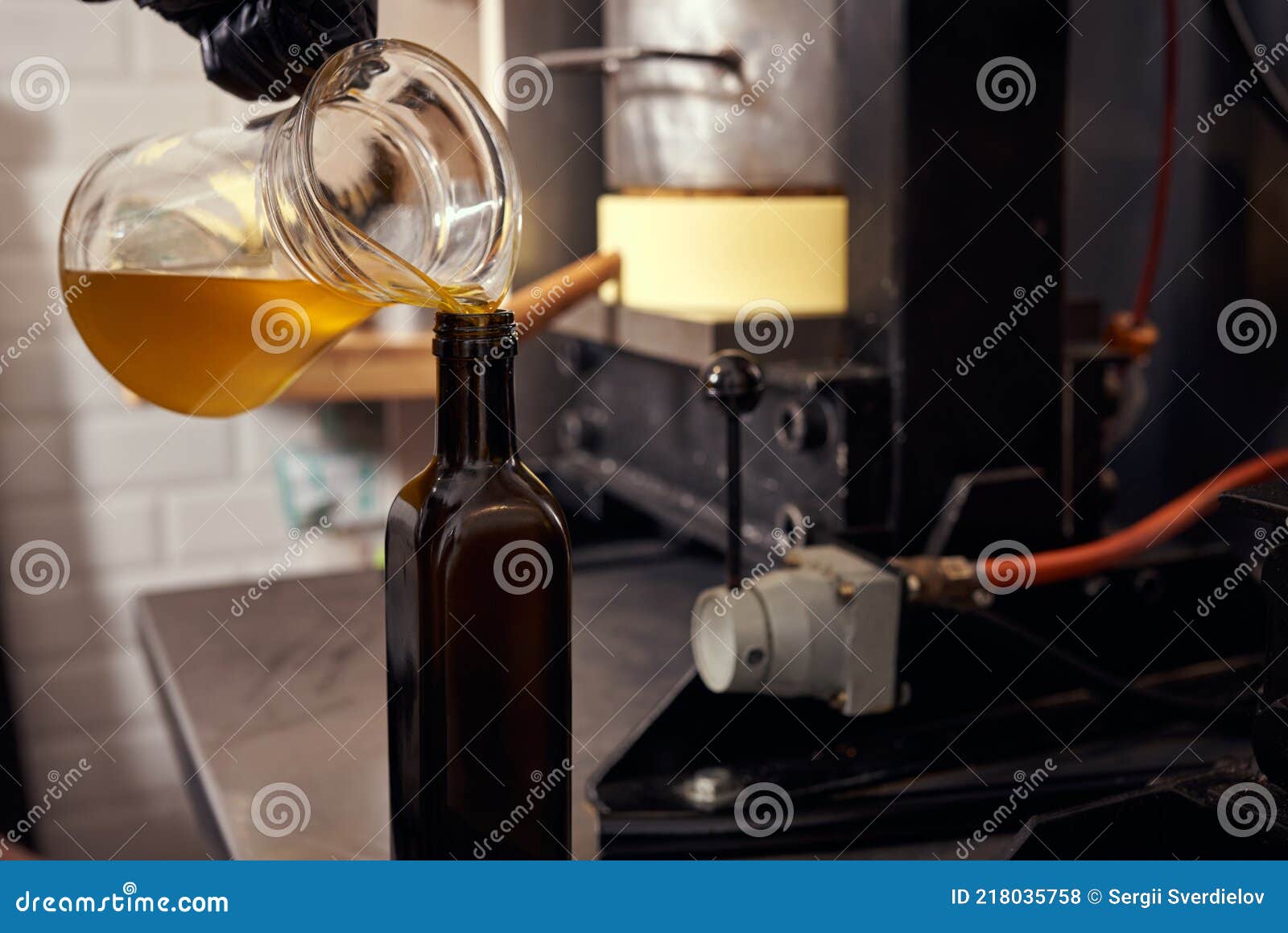 Local Small Seed Oil Production. Fresh Extra Virgin Linseed Oil ...