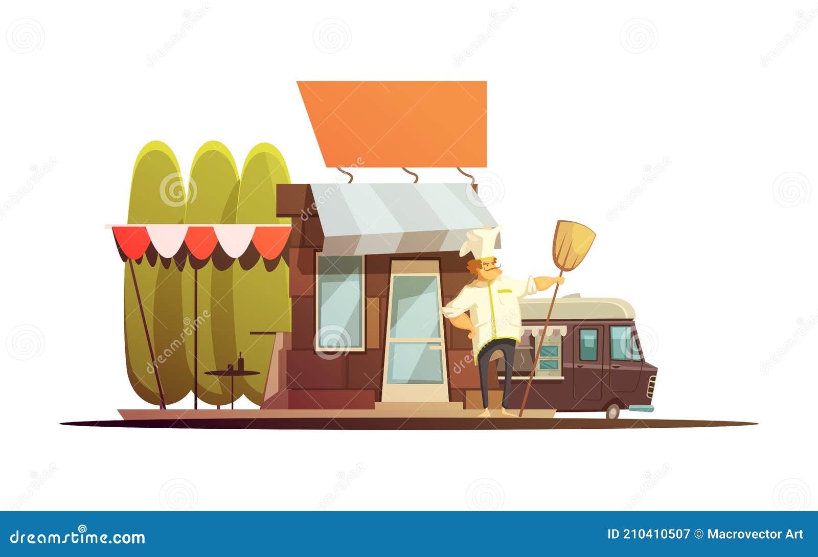 Local Store Building Illustration Stock Vector - Illustration of ...