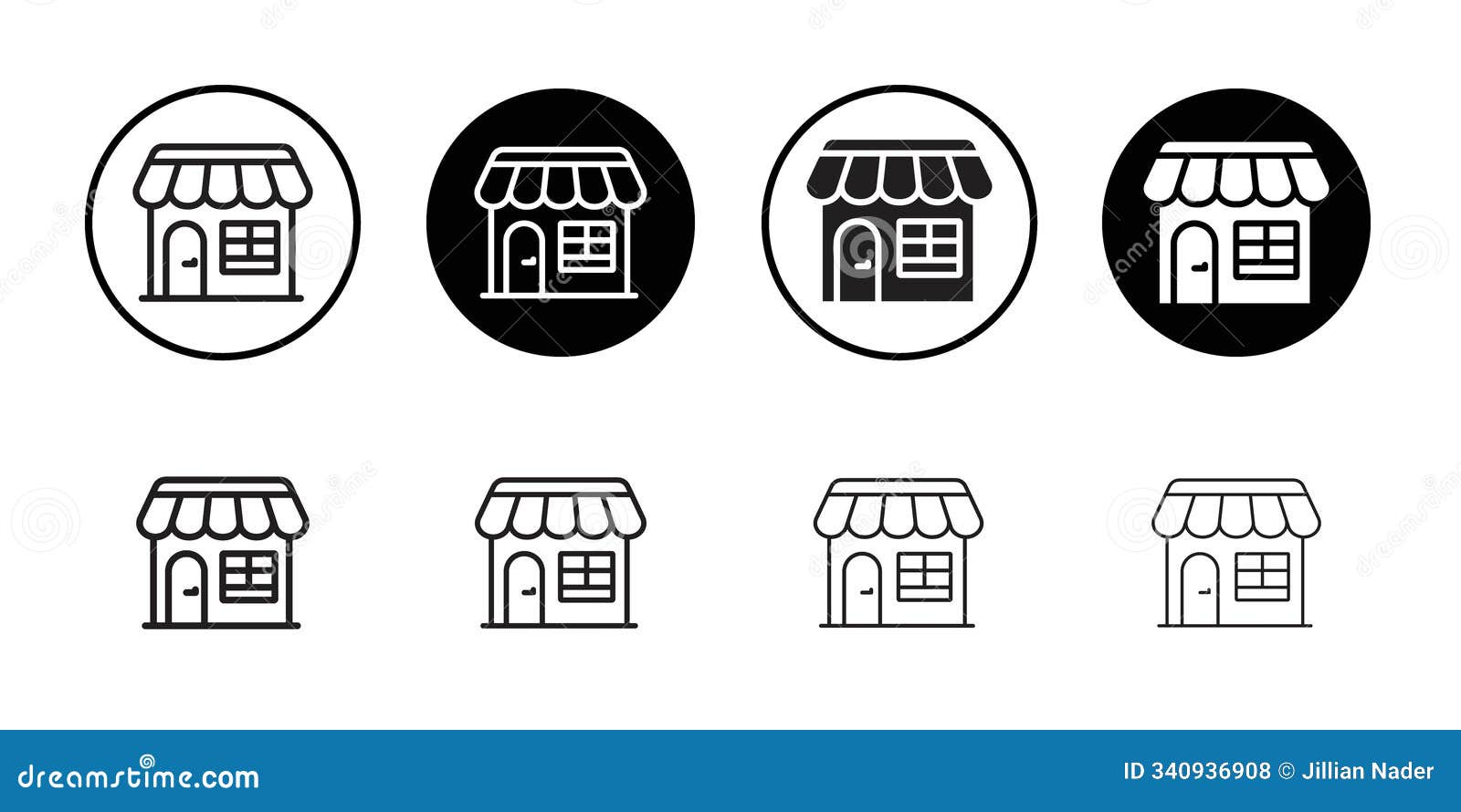 Local Store Icon Isolated Flat Vector in Outline Stock Vector ...