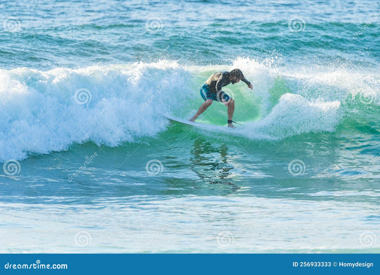 Local Surfer Riding Waves Stock Image Image Of Ride 256933333