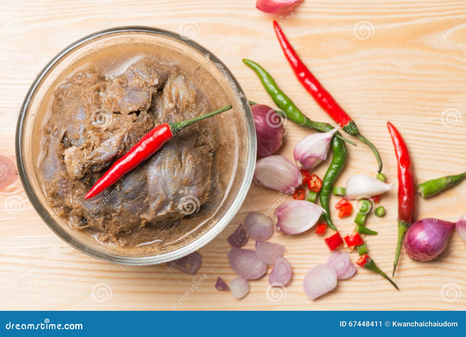 Local Thai Pickled Fish or Pla-ra Stock Image - Image of cuisine, chili ...