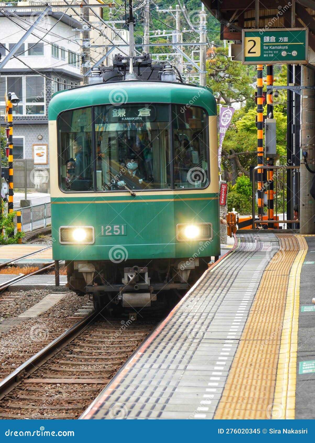 A Local Train Line in Kanagawa, Japan. Editorial Image - Image of train ...