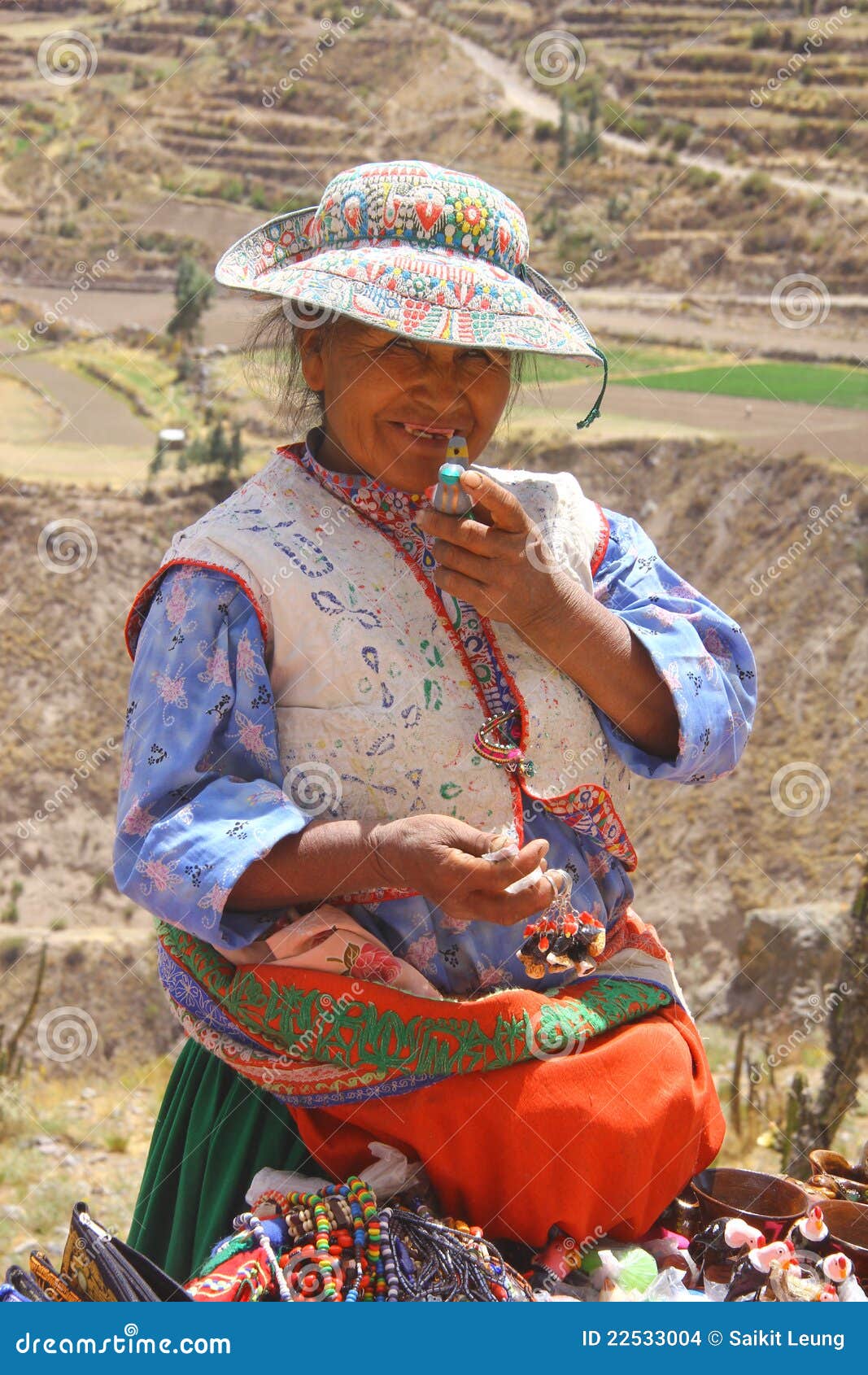 Local Village Woman in Peru Editorial Stock Image - Image of outside ...