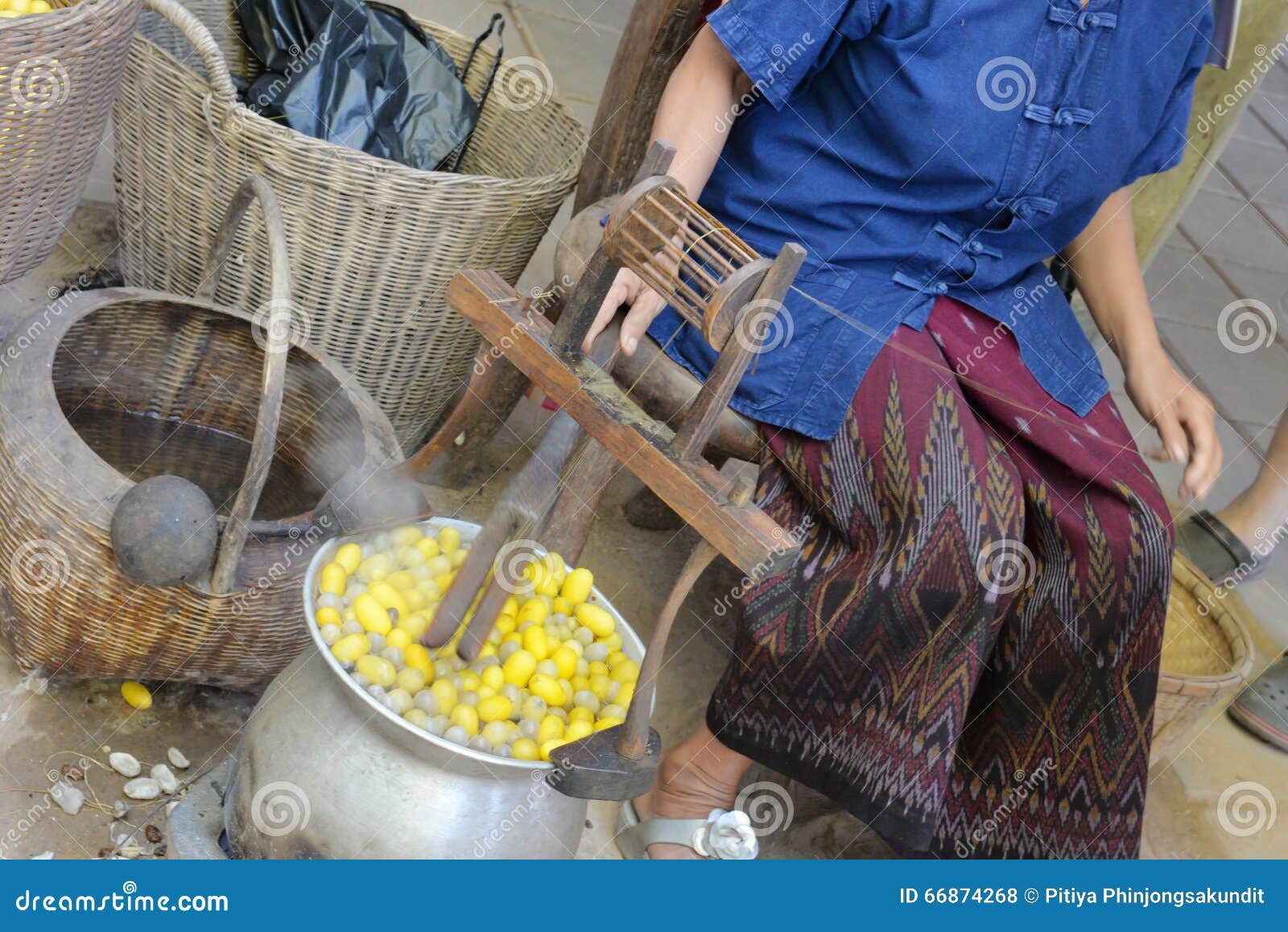 Local weaving stock photo. Image of silk, weave, cotton - 66874268
