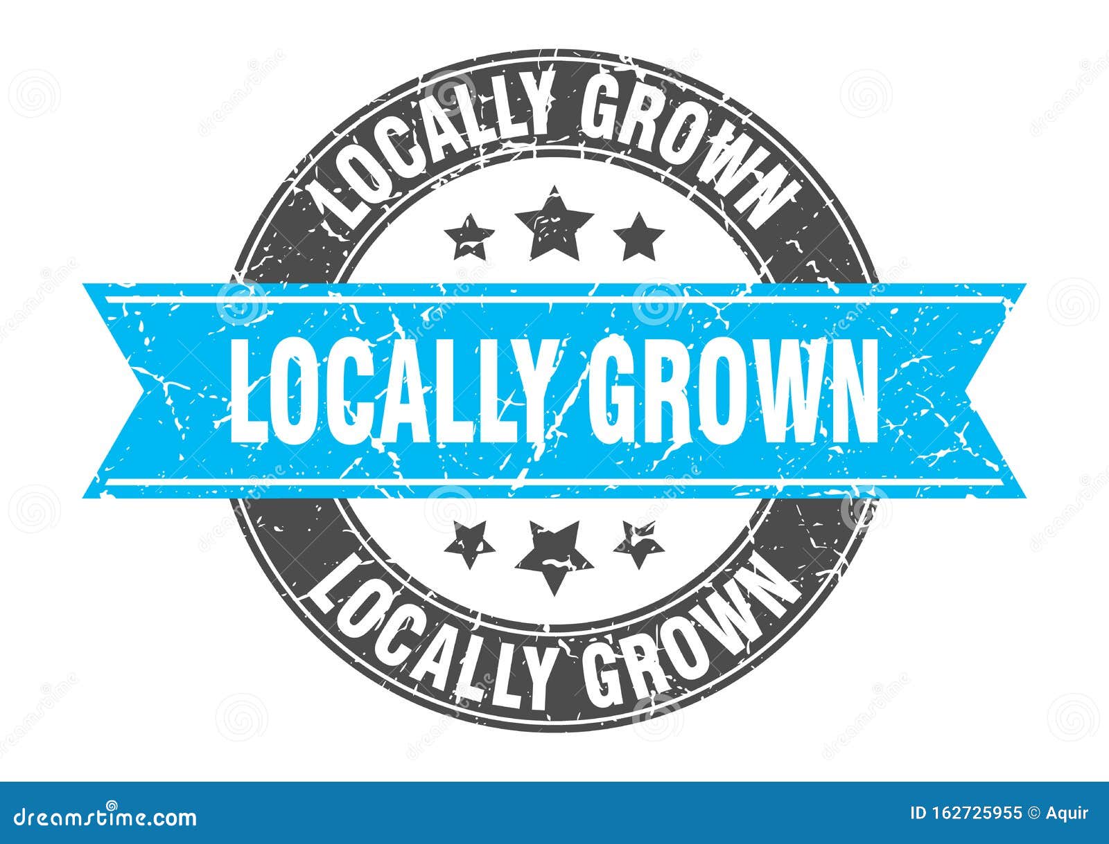 Locally grown stamp stock vector. Illustration of seal - 162725955