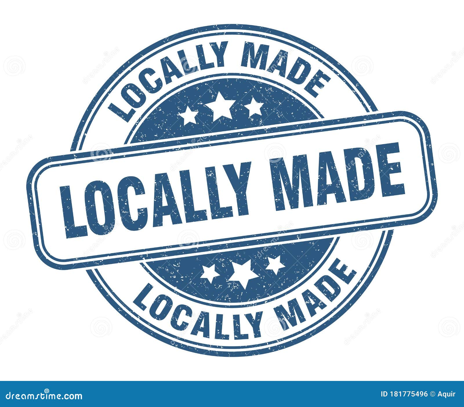 Locally Made Stamp. Locally Made Round Grunge Sign Stock Vector ...