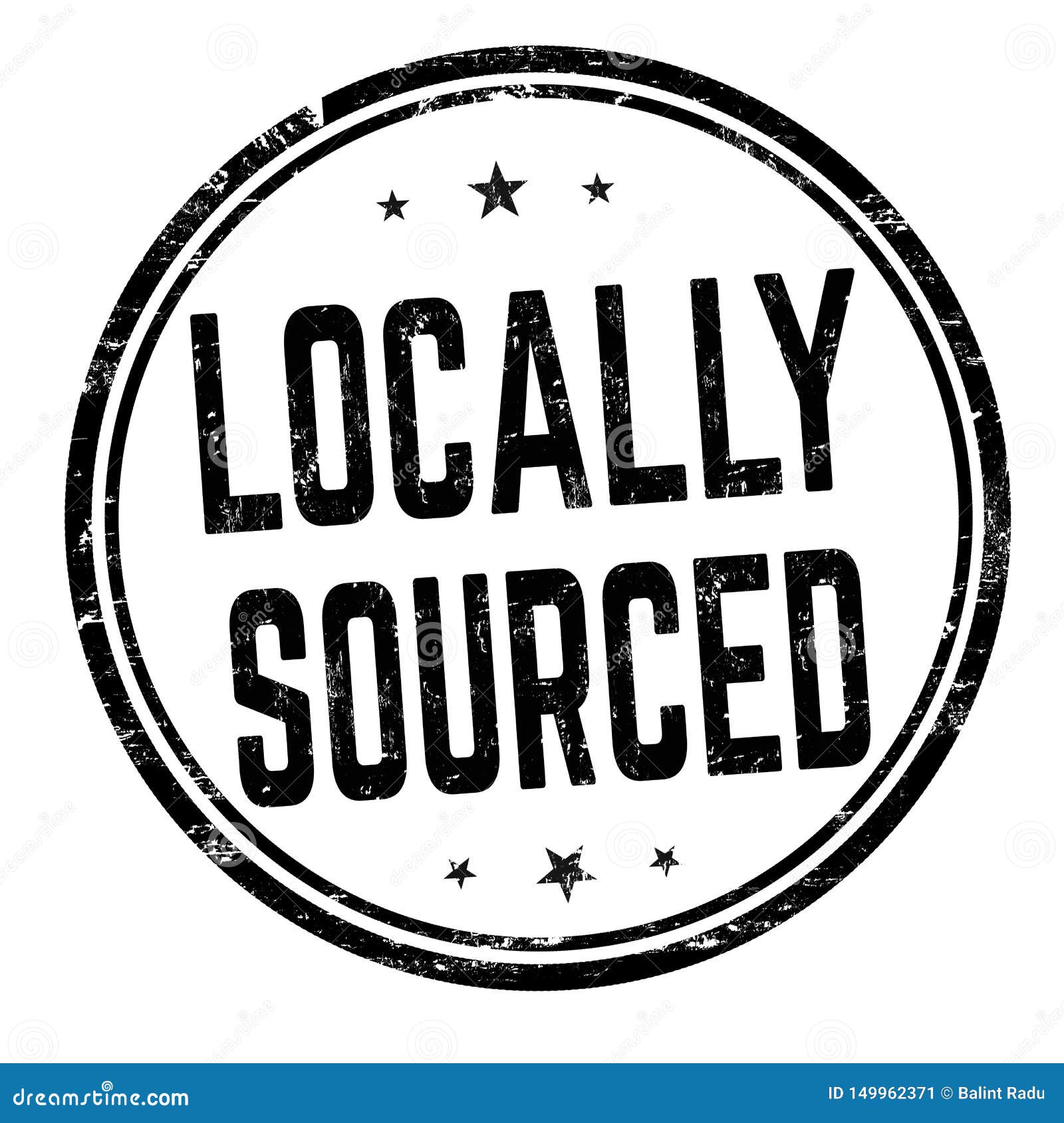 Locally Sourced Sign Or Stamp Vector Illustration | CartoonDealer.com ...