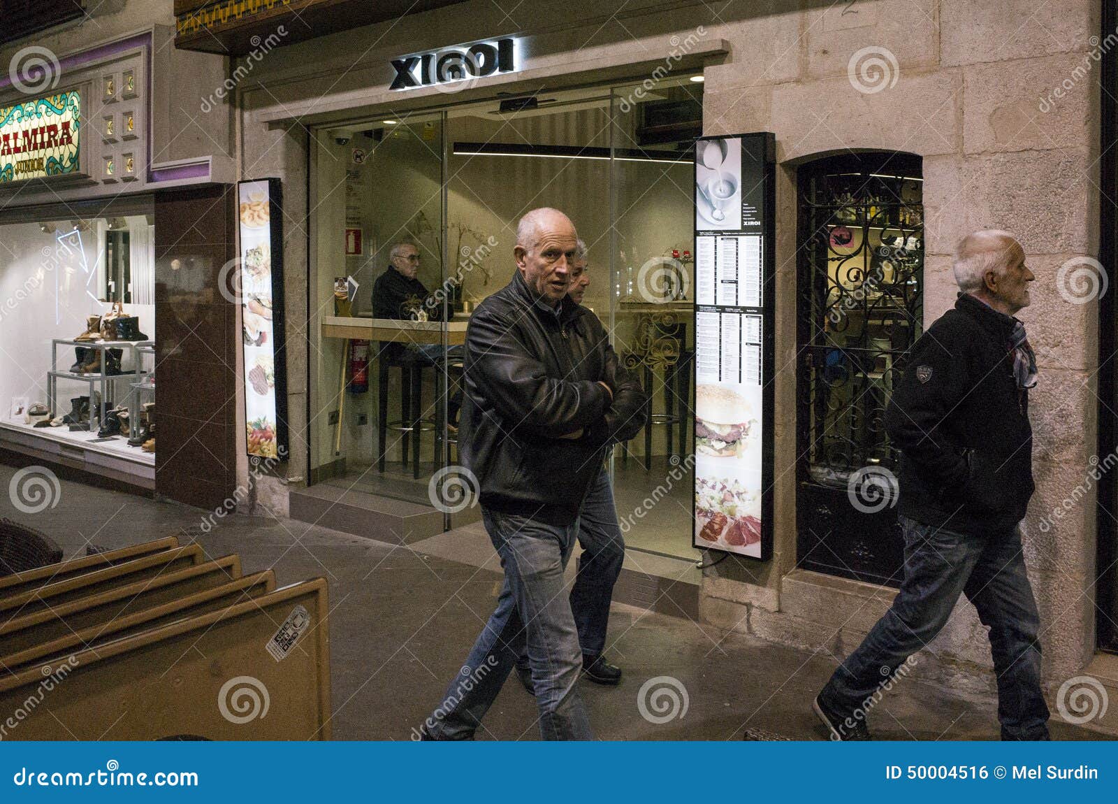 Locals in Front of Restaurant, Figures, Spain Editorial Photo - Image ...
