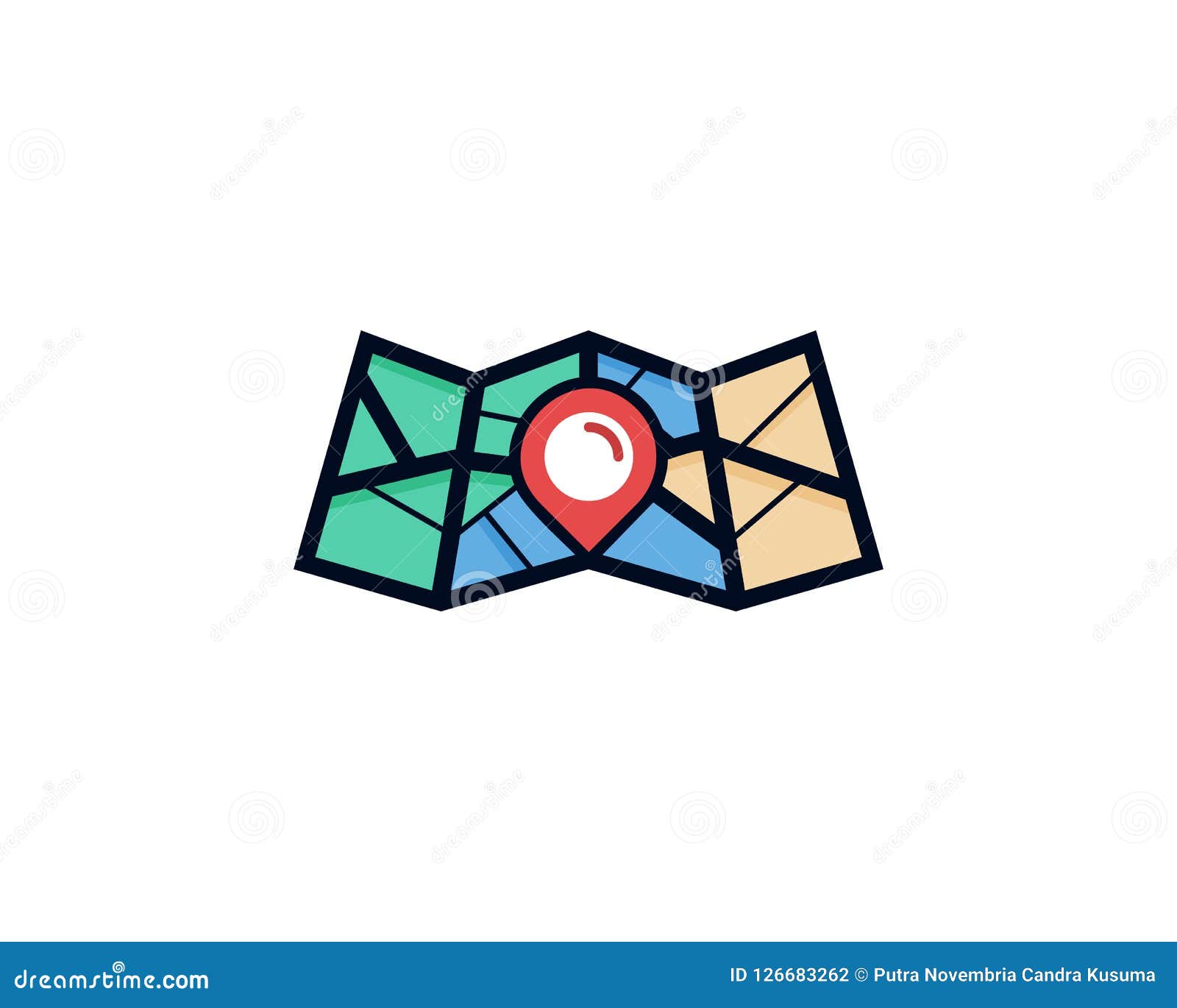 Locate Map Logo Icon Design Stock Vector - Illustration of geography ...