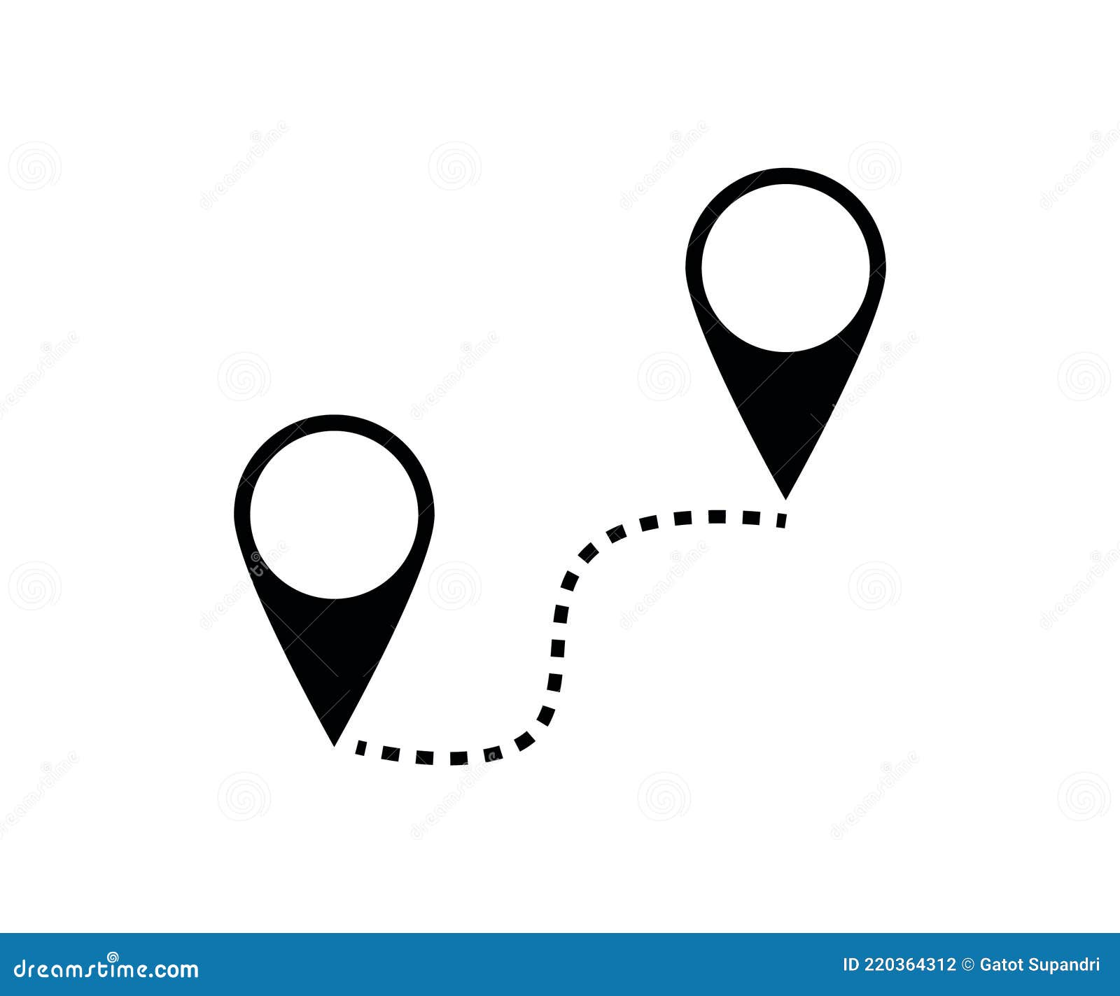 Located Icon Vector Logo Design Template Stock Vector - Illustration of ...