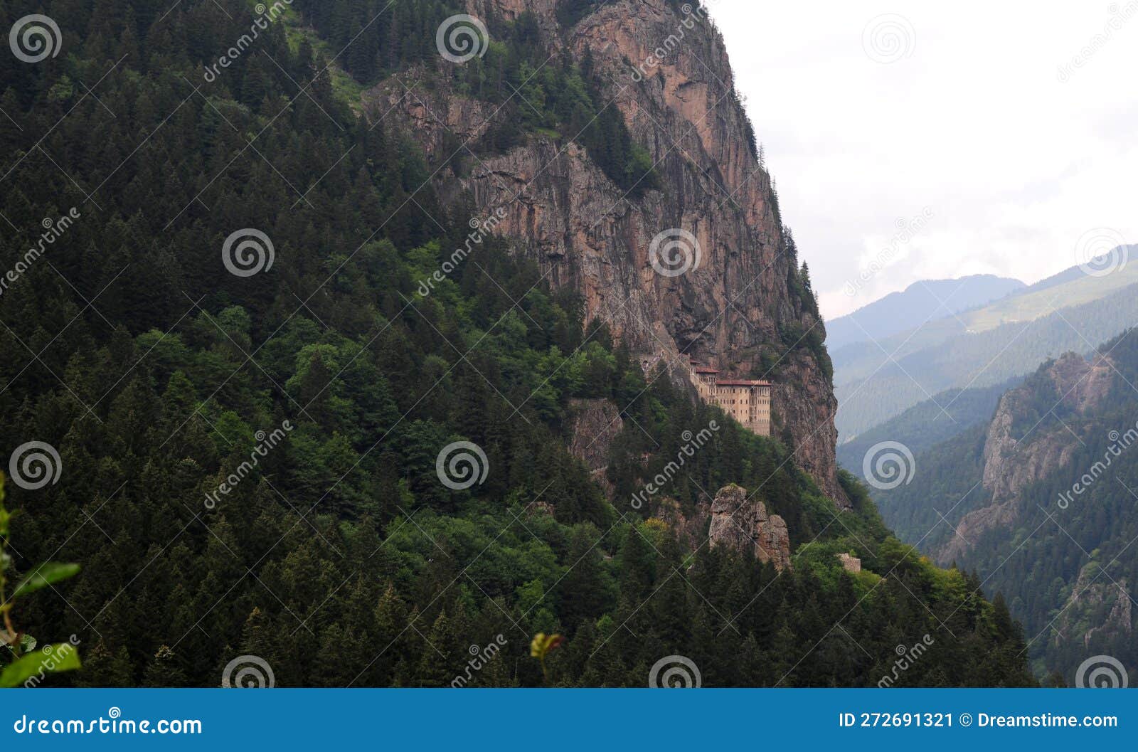 Sumela Monastery stock image. Image of nature, valley - 272691321