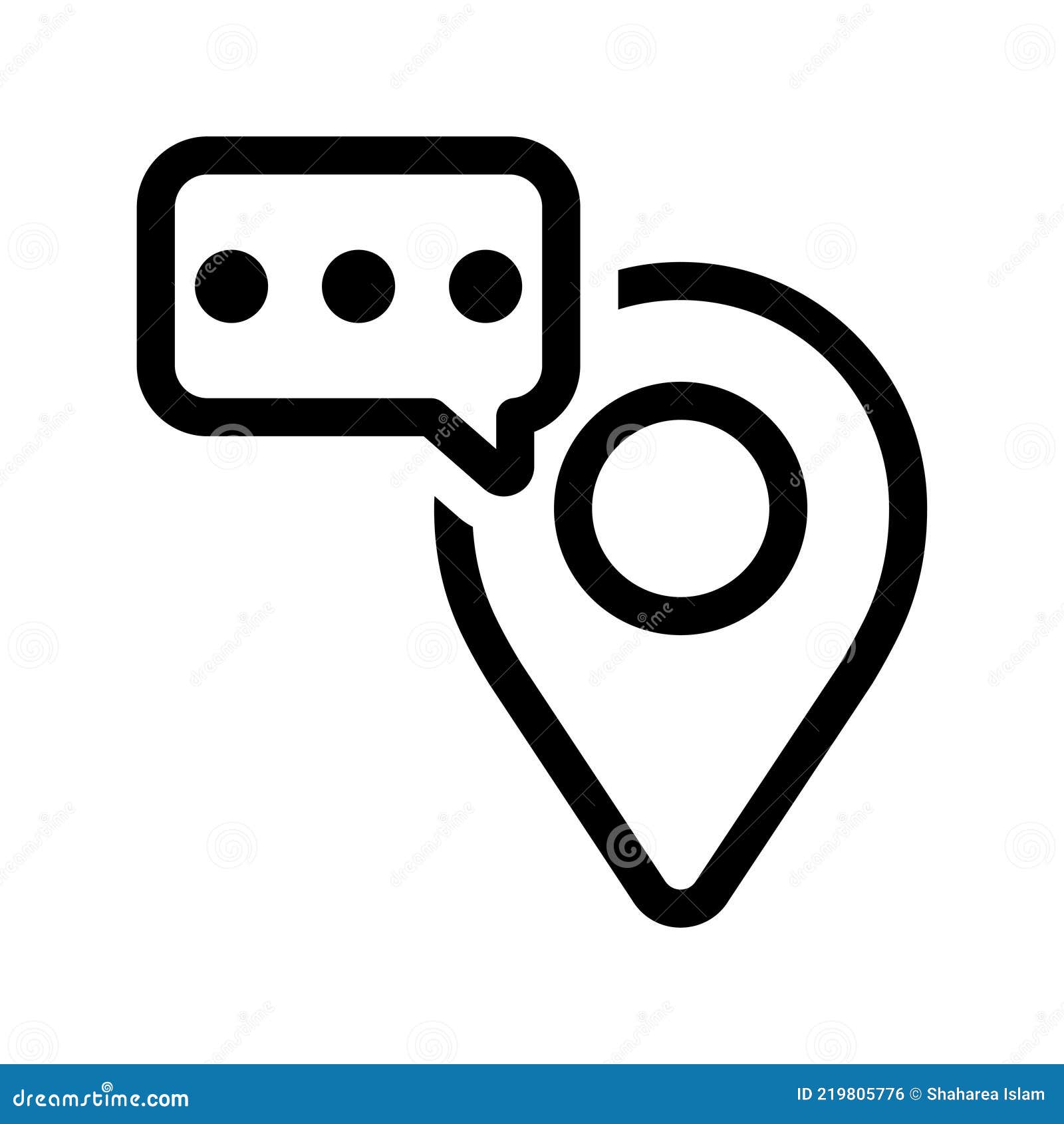 Location address icon stock vector. Illustration of symbol - 219805776