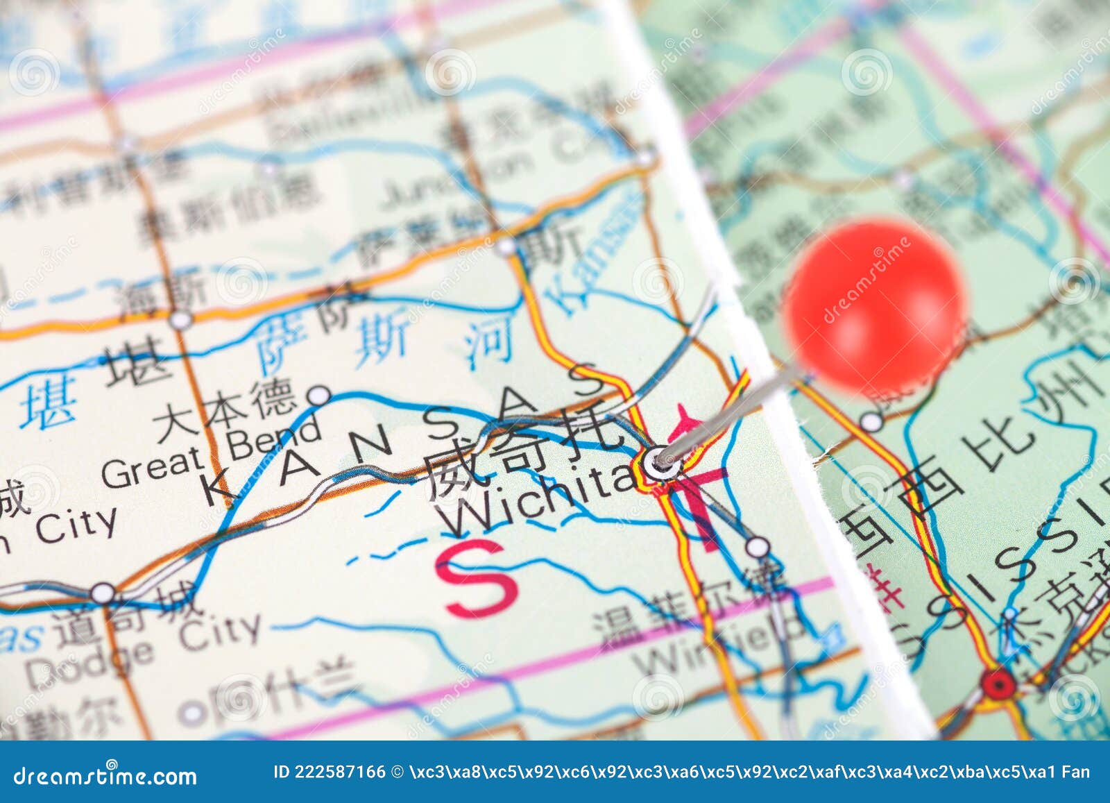 Location of Alaska City Anchorage on the Map Stock Photo - Image of ...