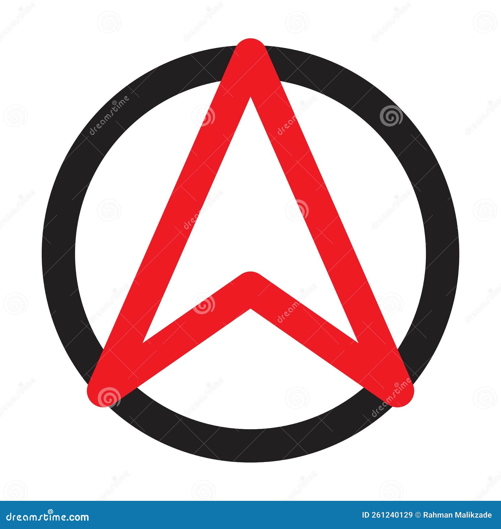 Location Arrow Icon. Gps Arrow - Pointer, Vector Illustration Stock ...