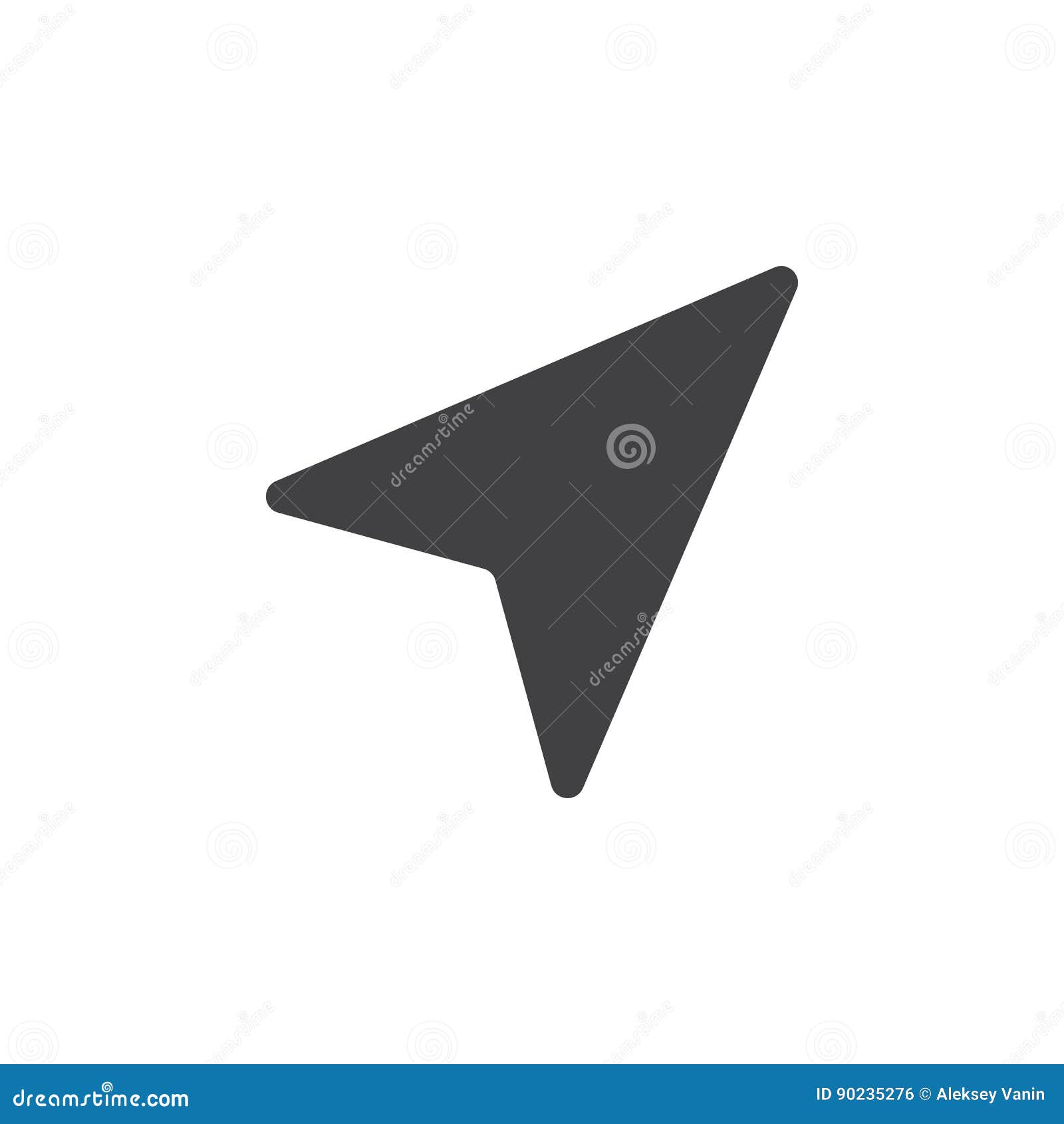 Location Arrow Icon , Solid Logo Illustration, Pictogram I Stock ...