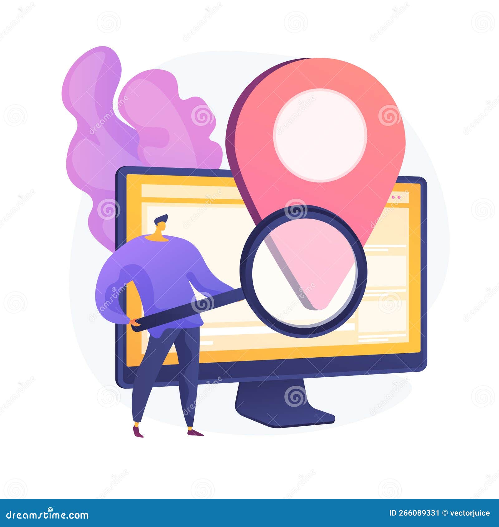 Location Based Advertisement Vector Concept Metaphor Stock Vector ...