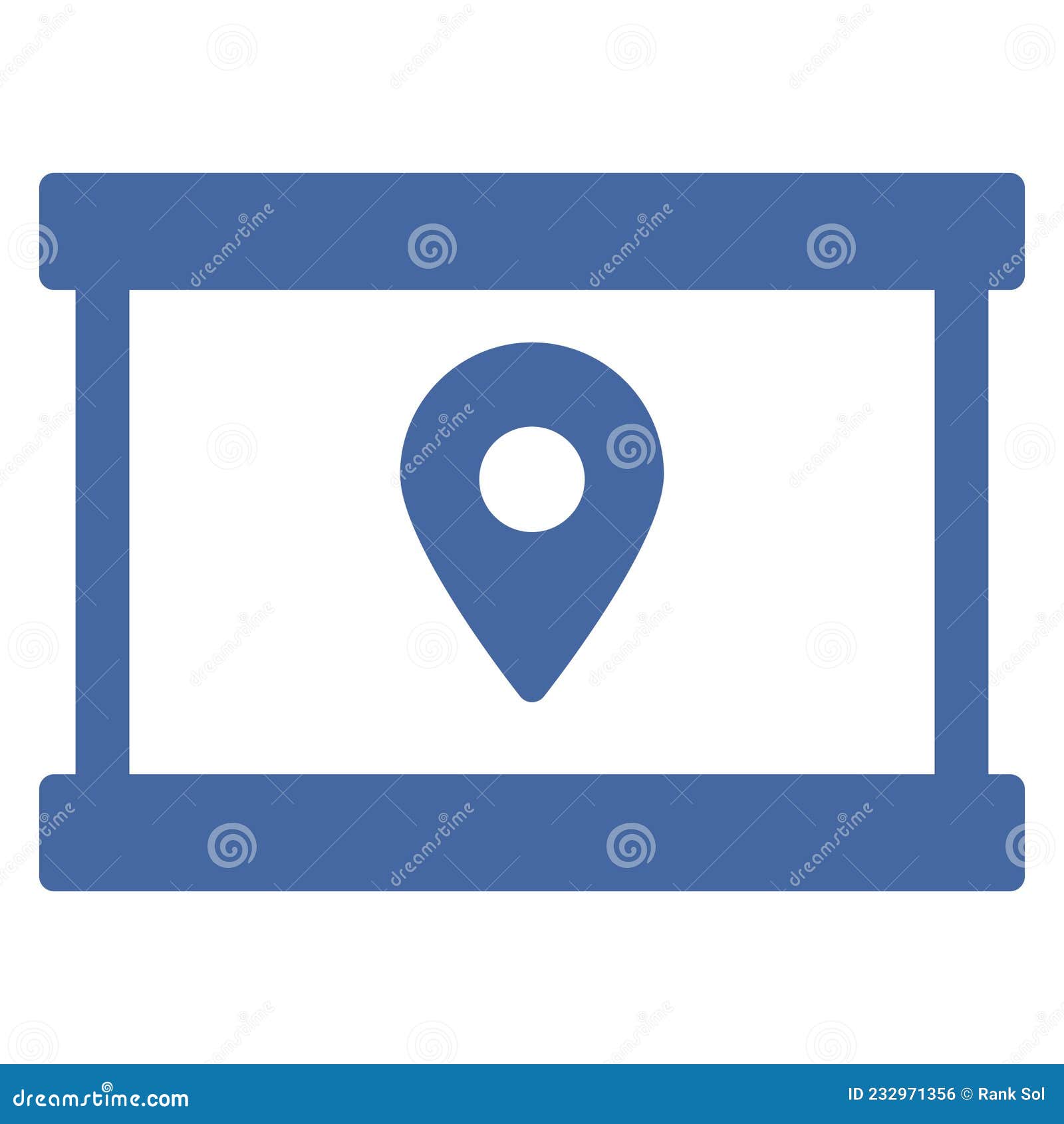 Location Board Isolated Vector Icon Which Can Easily Modify or Edit ...