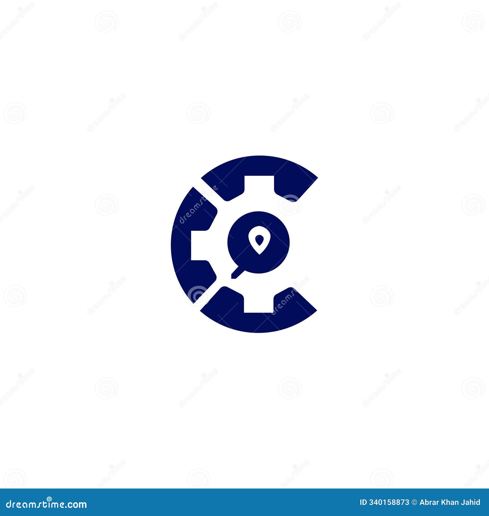 Location Circle Vector Logo Template Stock Illustration - Illustration ...