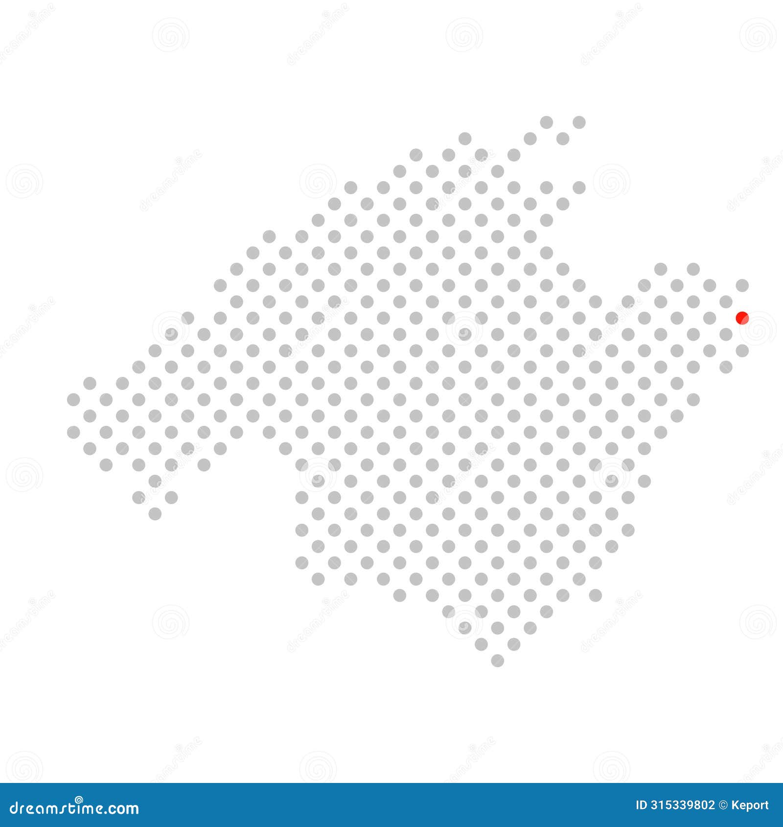 Location of City Cala Rajada in Mallorca: Dotted Map Stock Illustration ...