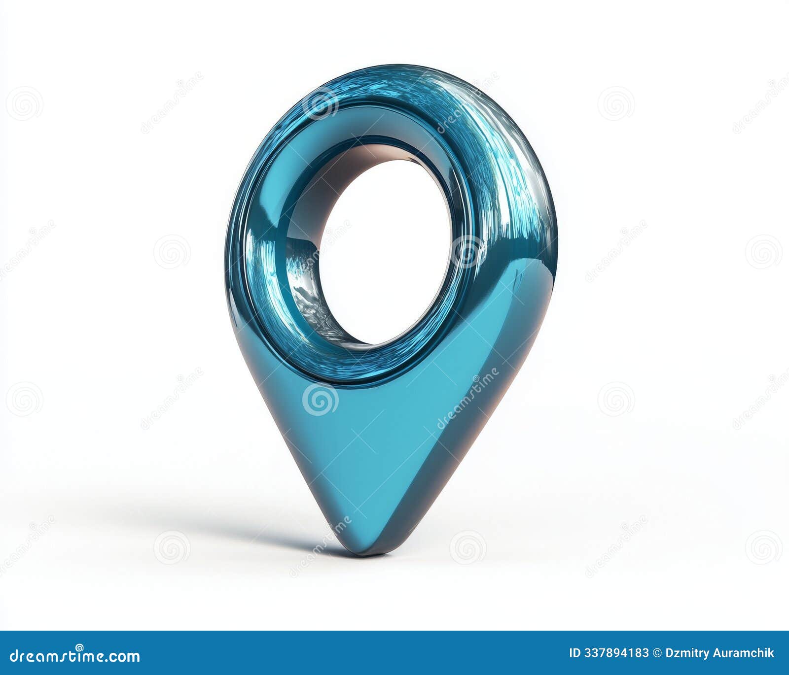 Location 3d Icon with Gps Pointer Graphic Element or Navigation Point ...