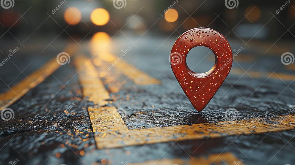 Location 3D Location Pin Animated 3D Location Pin Dropping Onto a Map ...