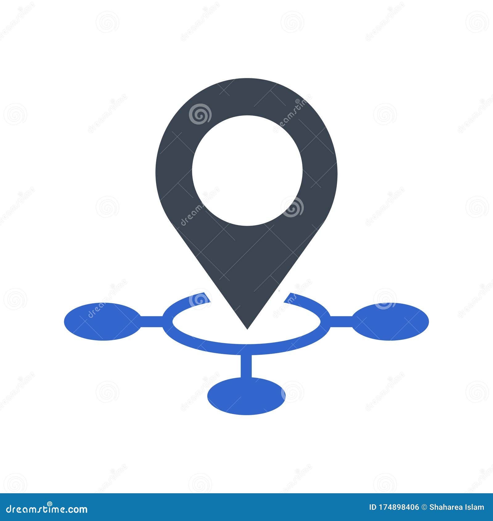 Location Direction Icon stock vector. Illustration of sign - 174898406