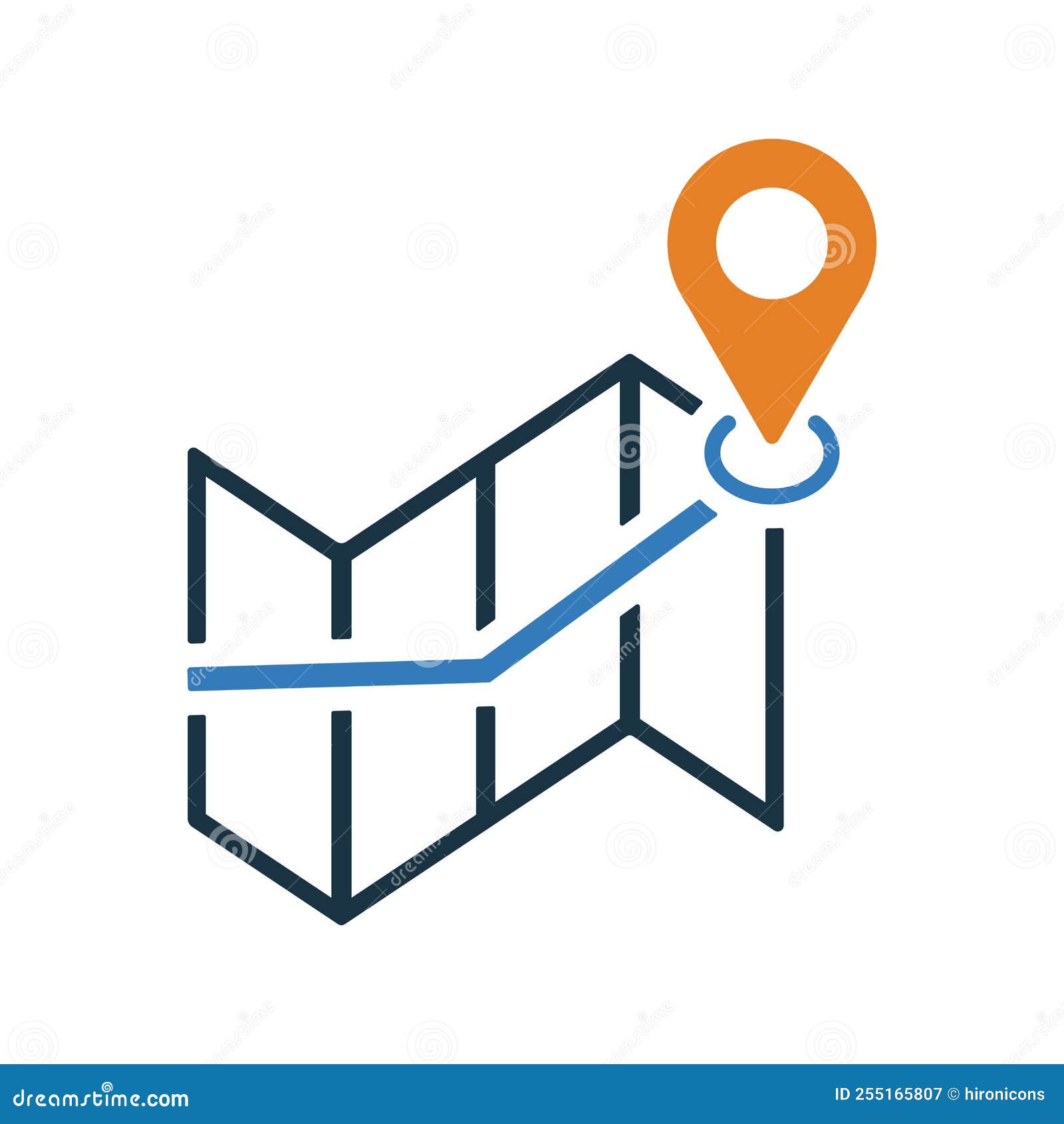 Location, Direction, Navigation, Pin Icon. Simple Editable Vector ...