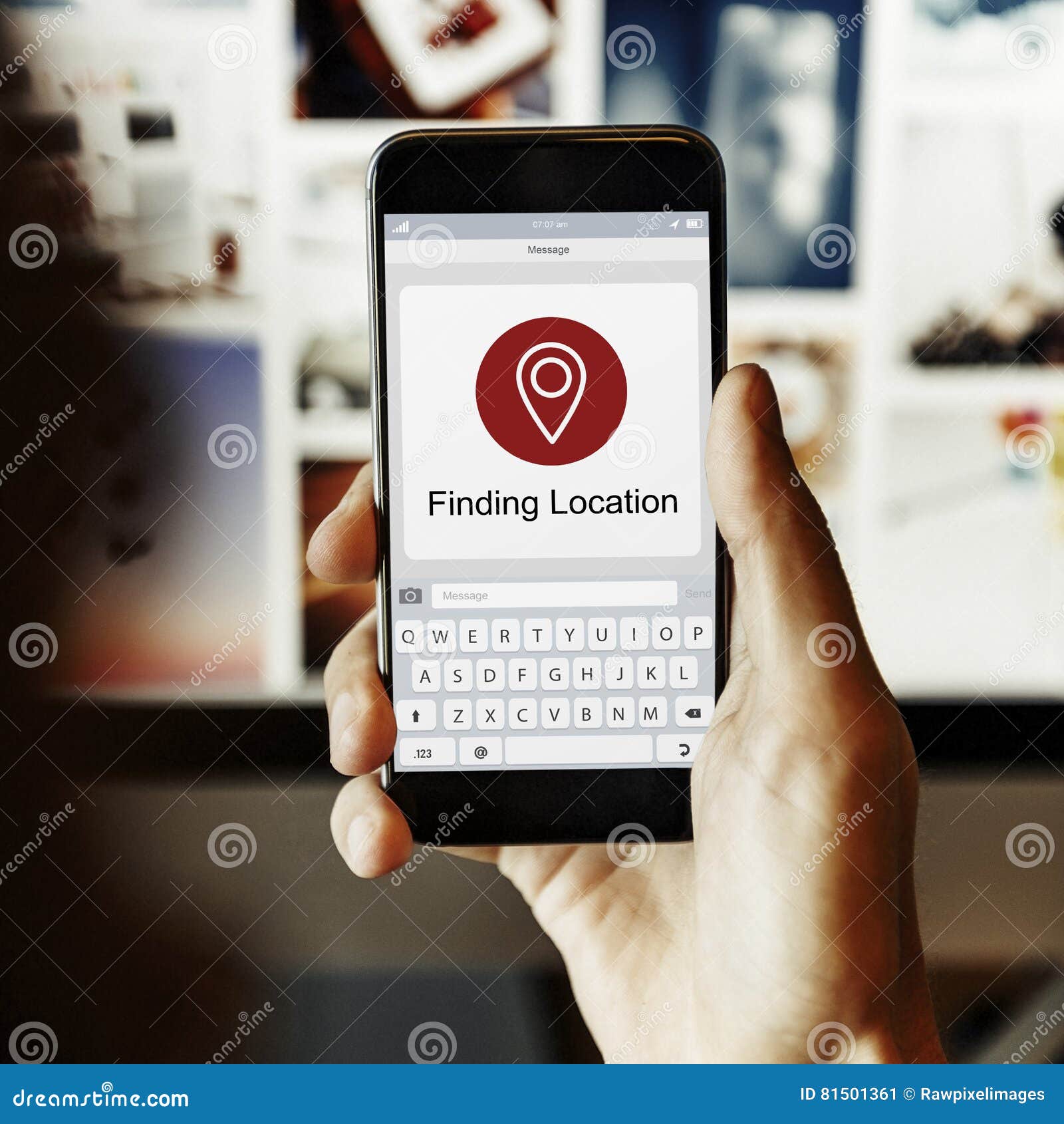 Location Finder Map Application Concept Stock Image - Image of ...