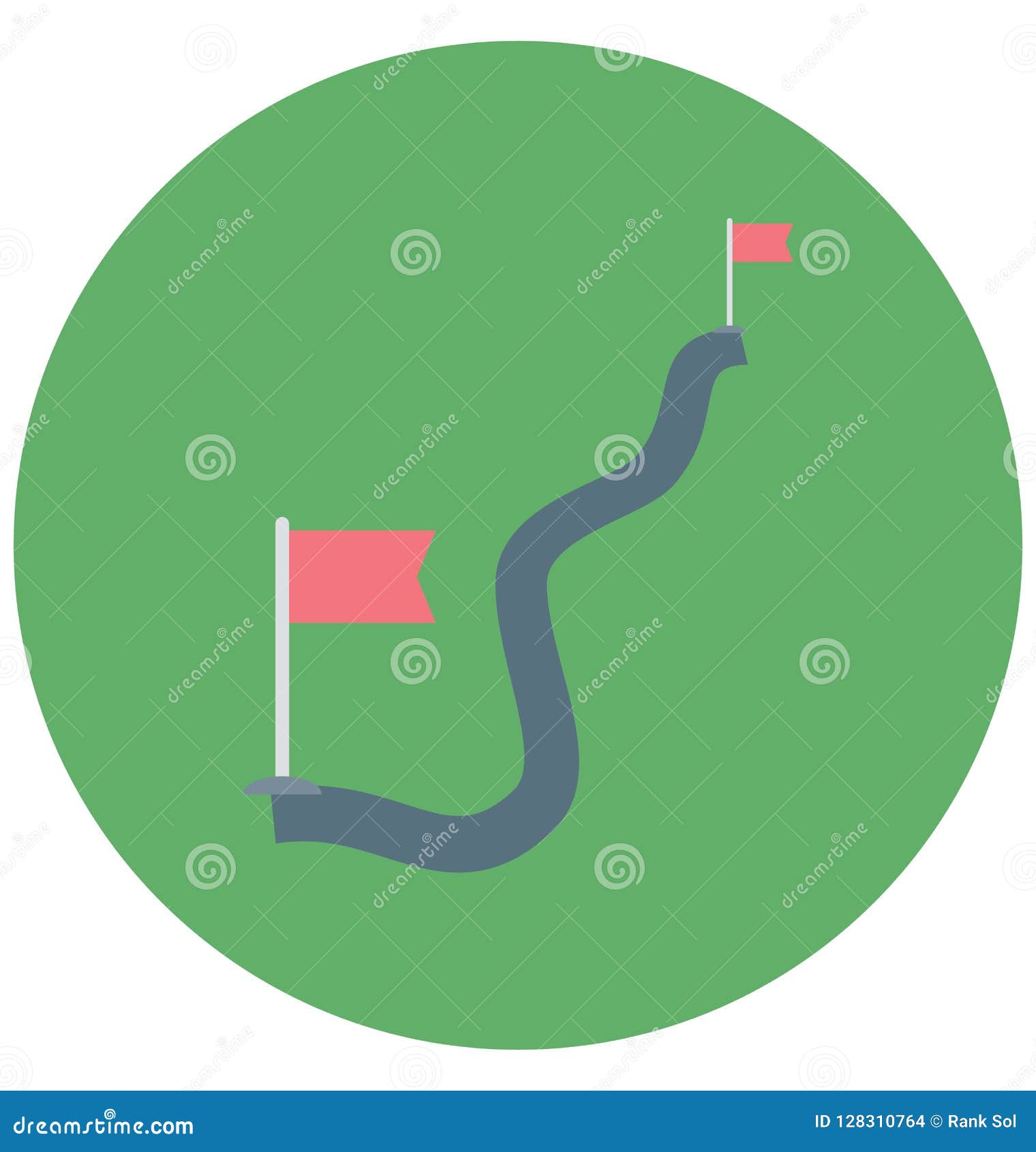 Location Flag Colored Vector Illustration Stock Vector - Illustration ...