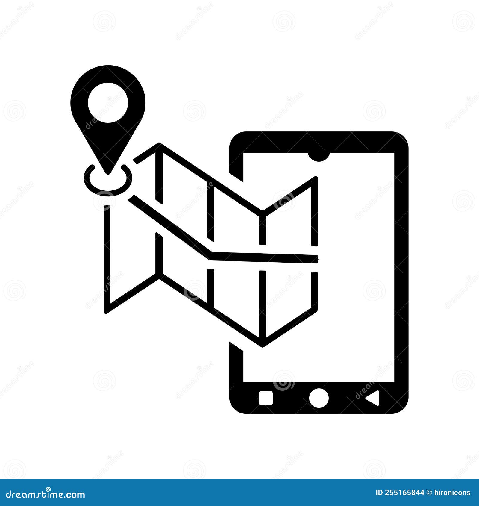 Location, Gps, Locate Us, Navigation Icon. Black Vector Graphics Stock ...