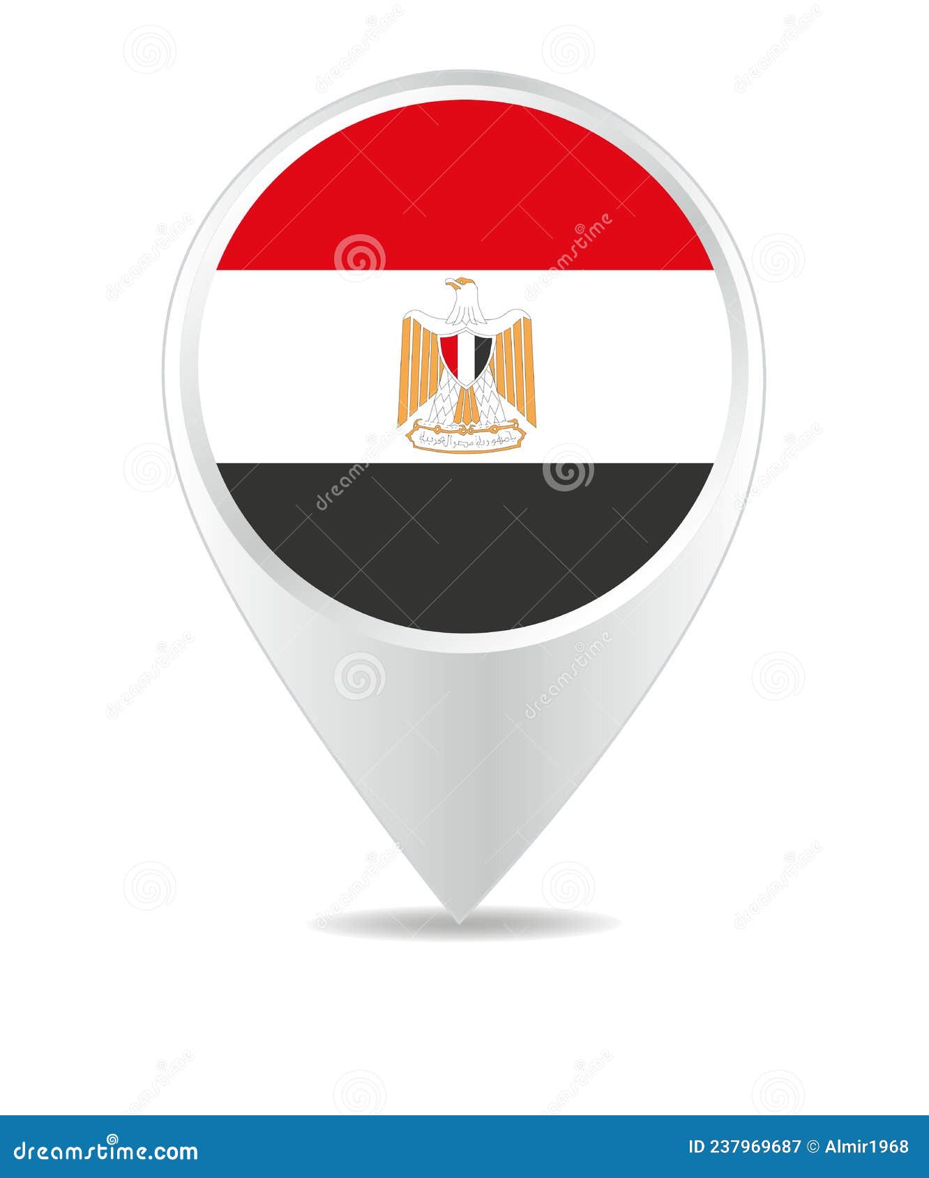 Location Icon for Egypt stock vector. Illustration of graphic - 237969687