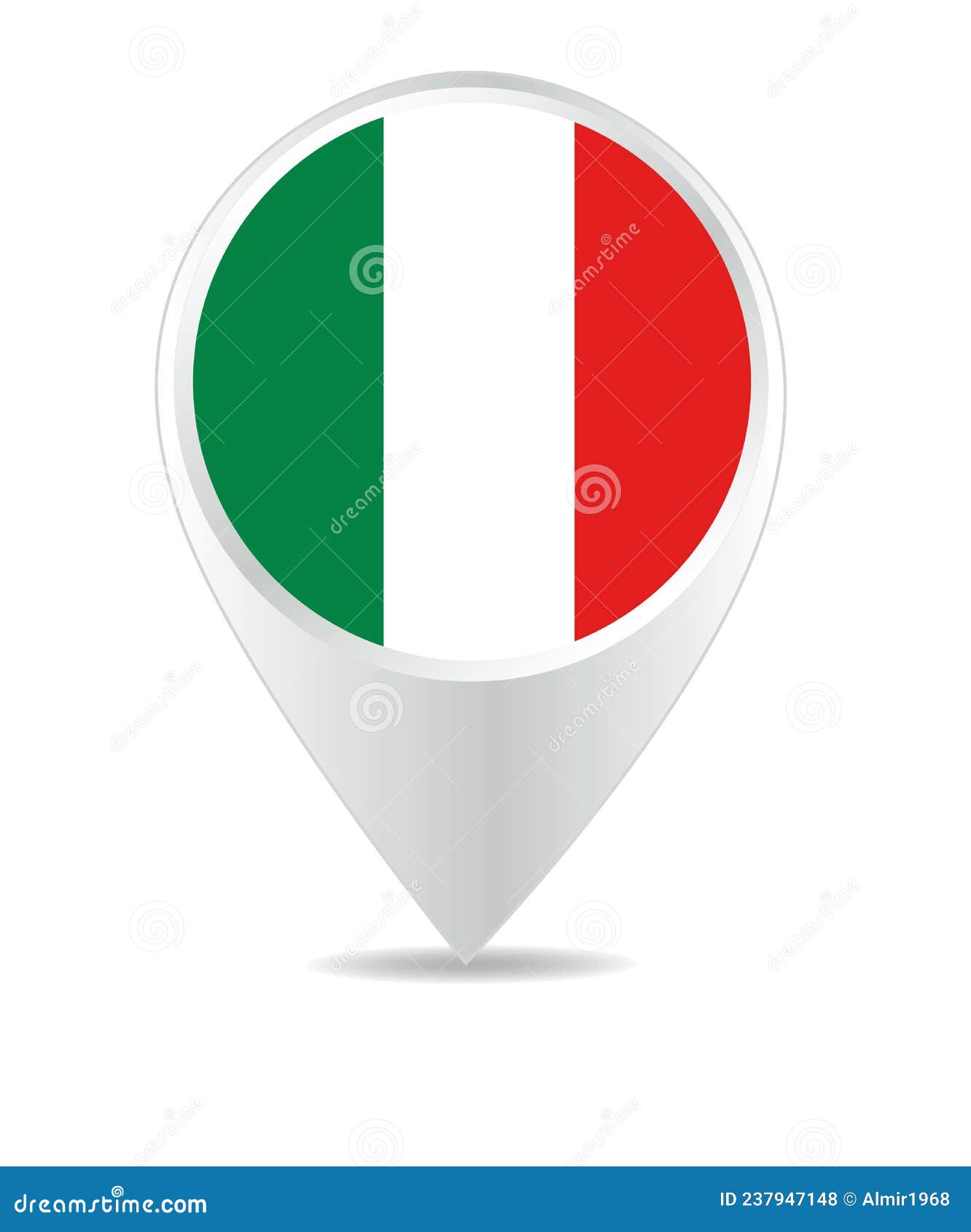 Location Icon for Italy stock vector. Illustration of symbol - 237947148