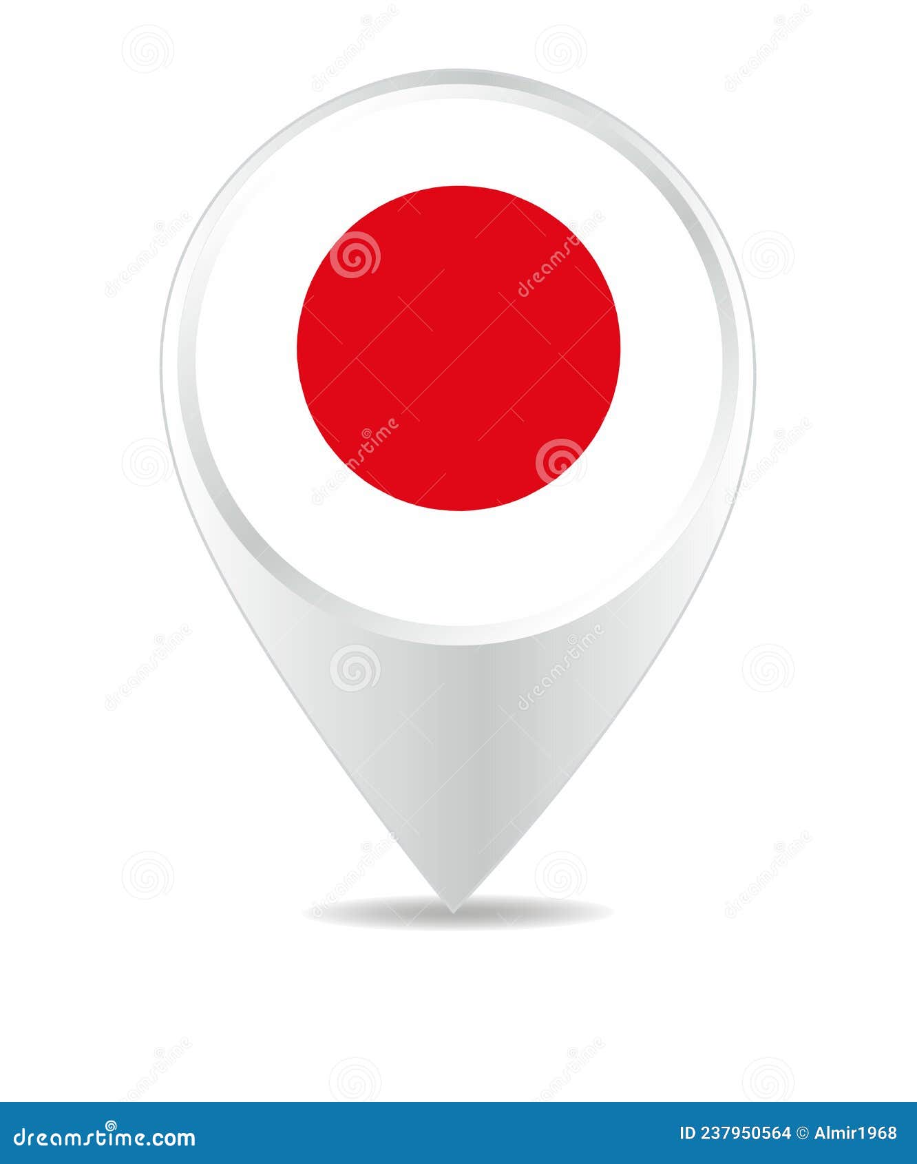 Location Icon for Japan stock vector. Illustration of paper - 237950564