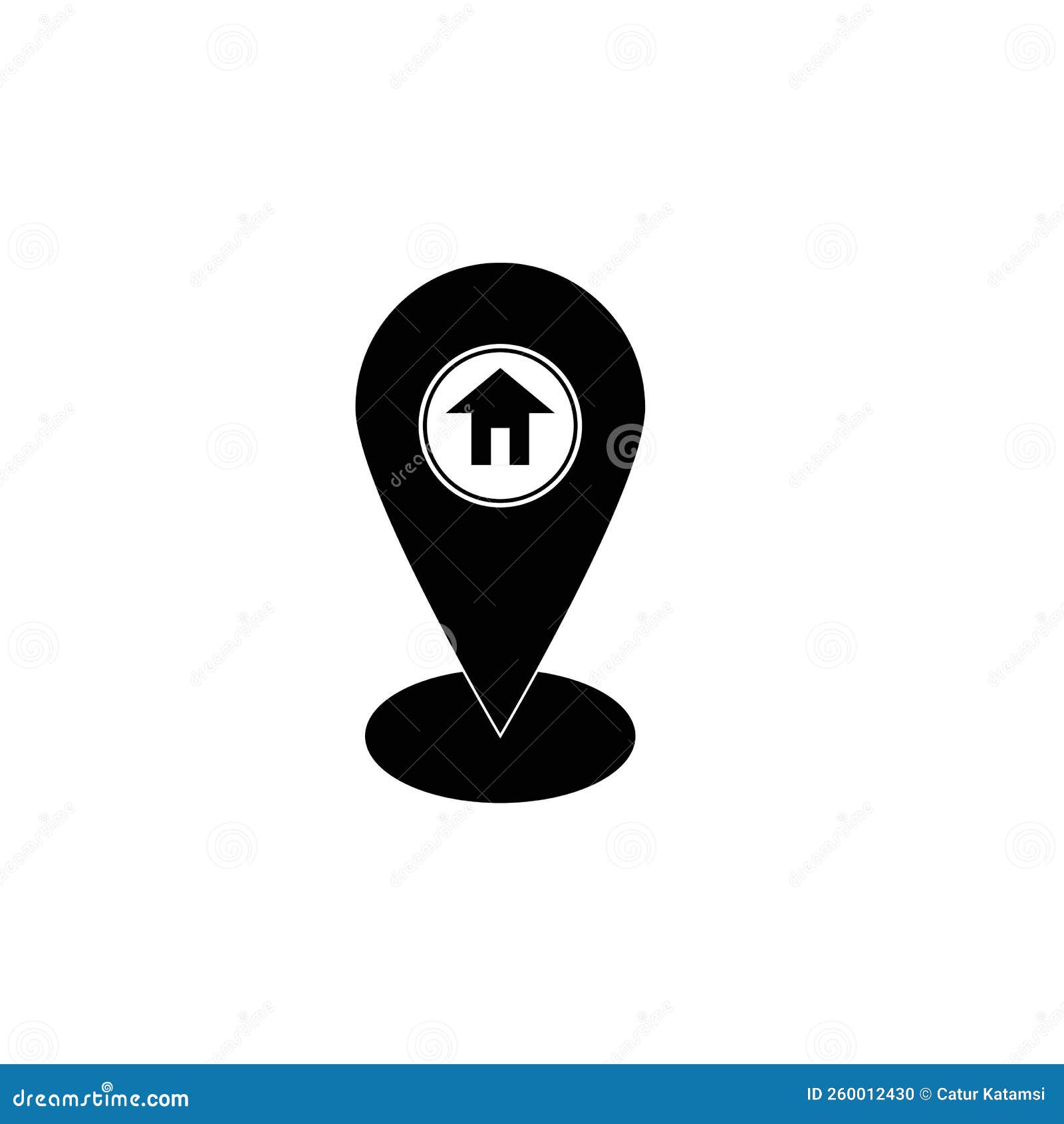 Location icon logo vector stock illustration. Illustration of icon - 260012430