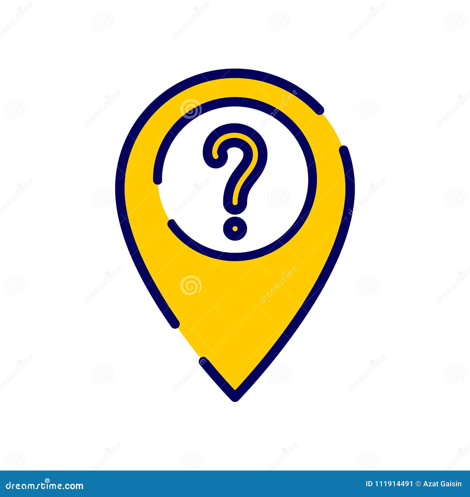 Location Icon with Question Mark. Location Icon and Help, How To, Info ...