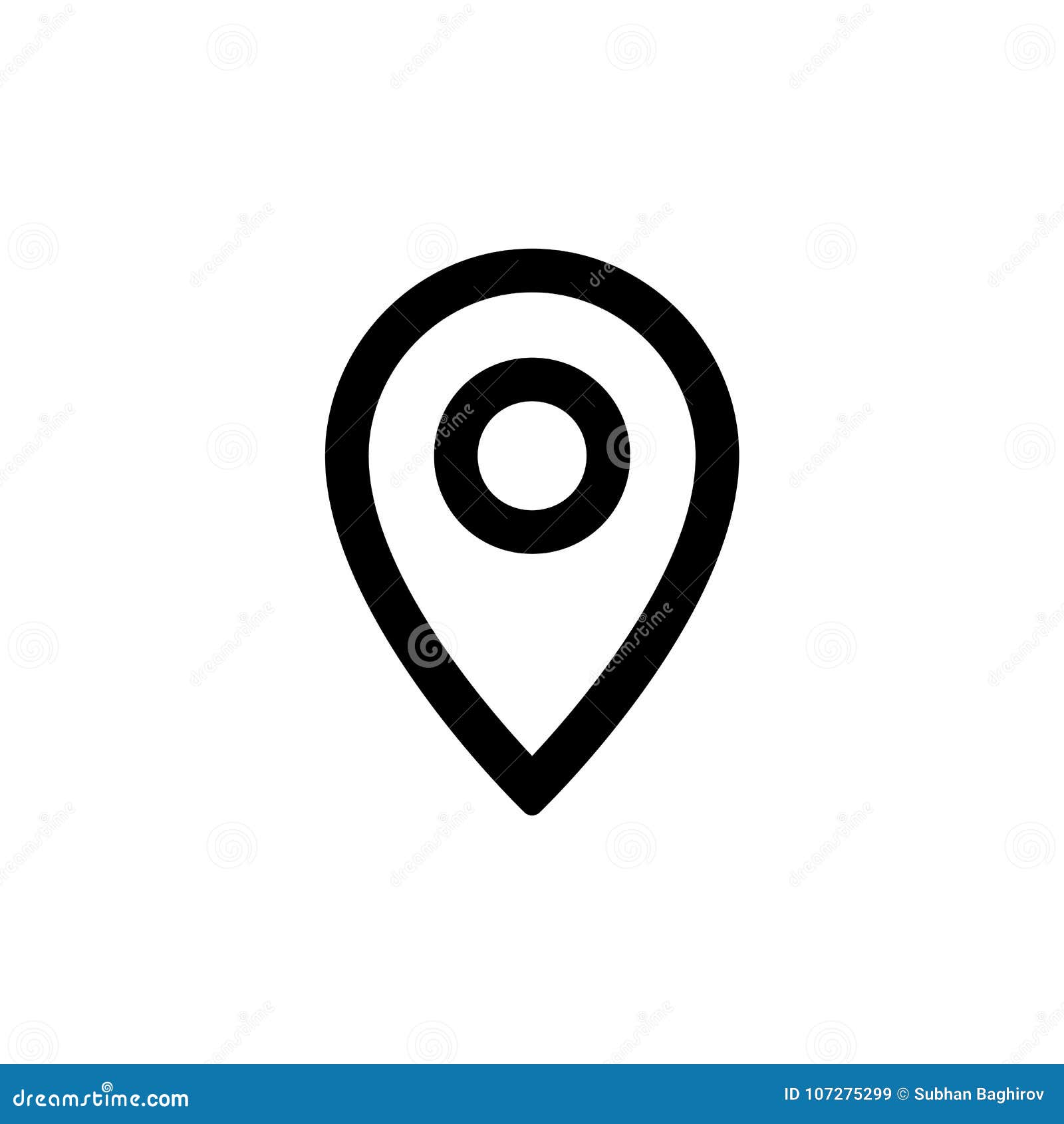 Location Icon for Simple Flat Style Ui Design Stock Vector ...