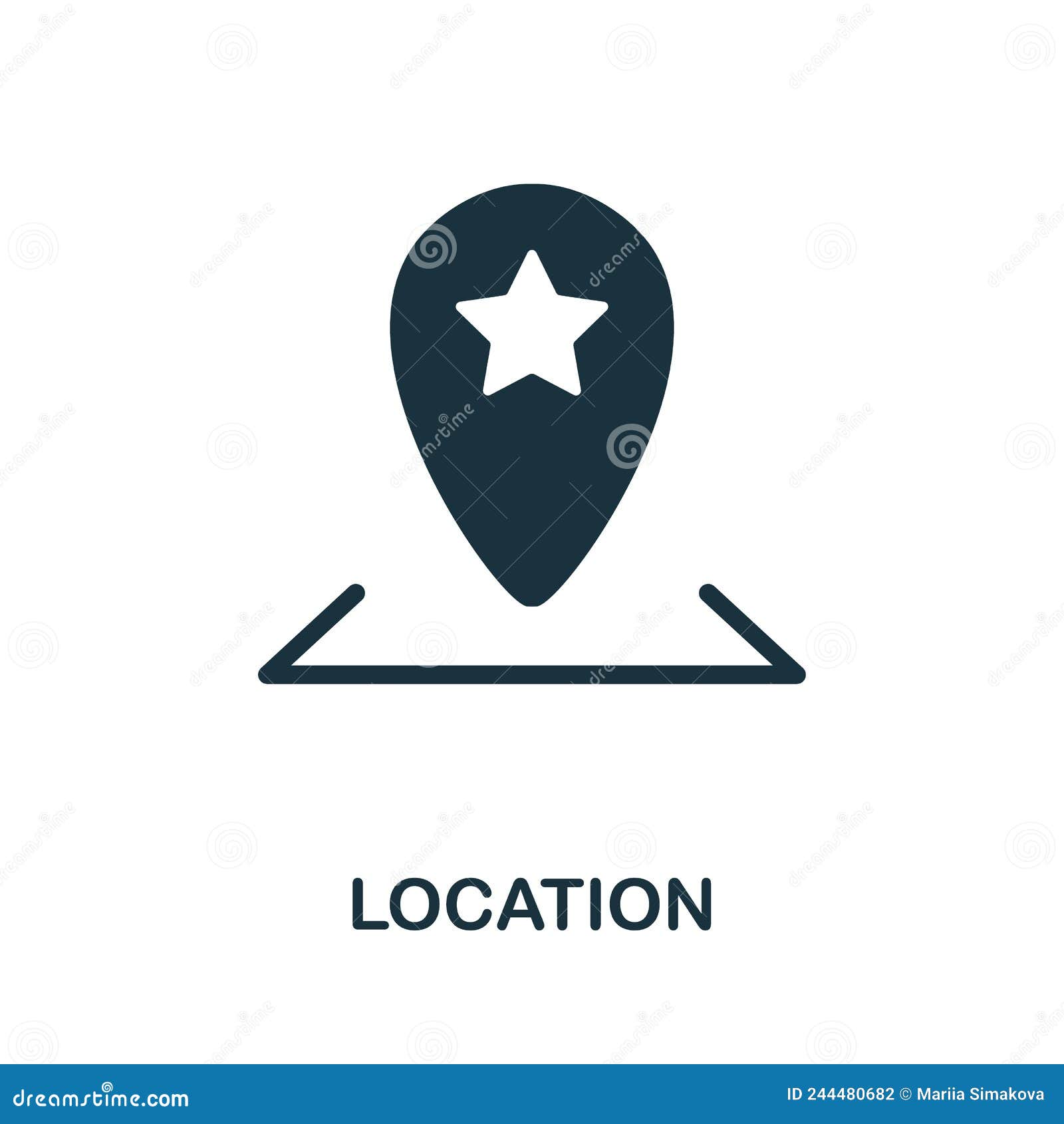 Location Icon. Monochrome Simple Location Icon for Templates, Web ...