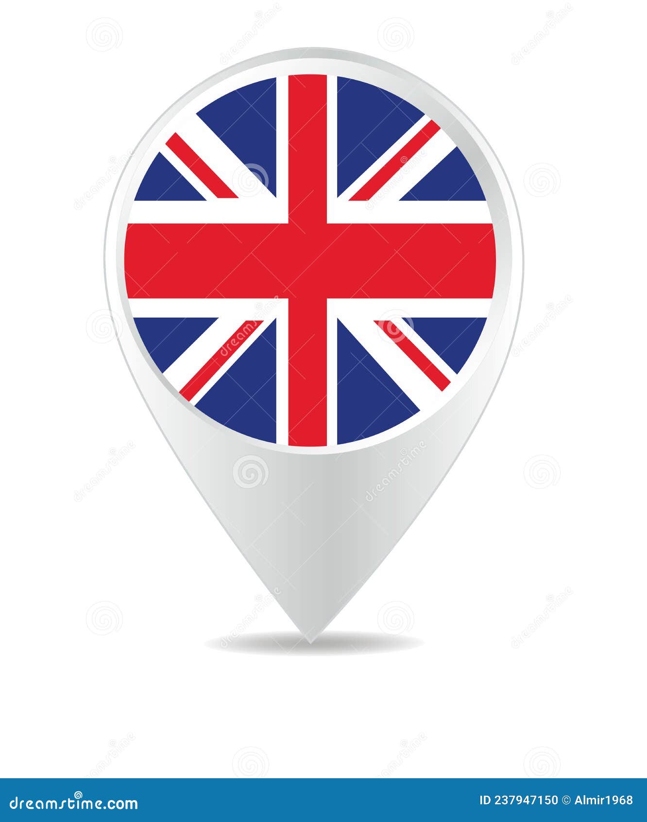 Location Icon for UK stock vector. Illustration of isolated - 237947150