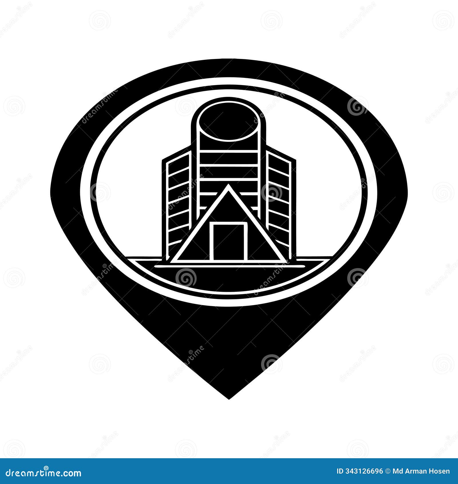 Location-icon Vector Art Illustration 1 Stock Illustration ...