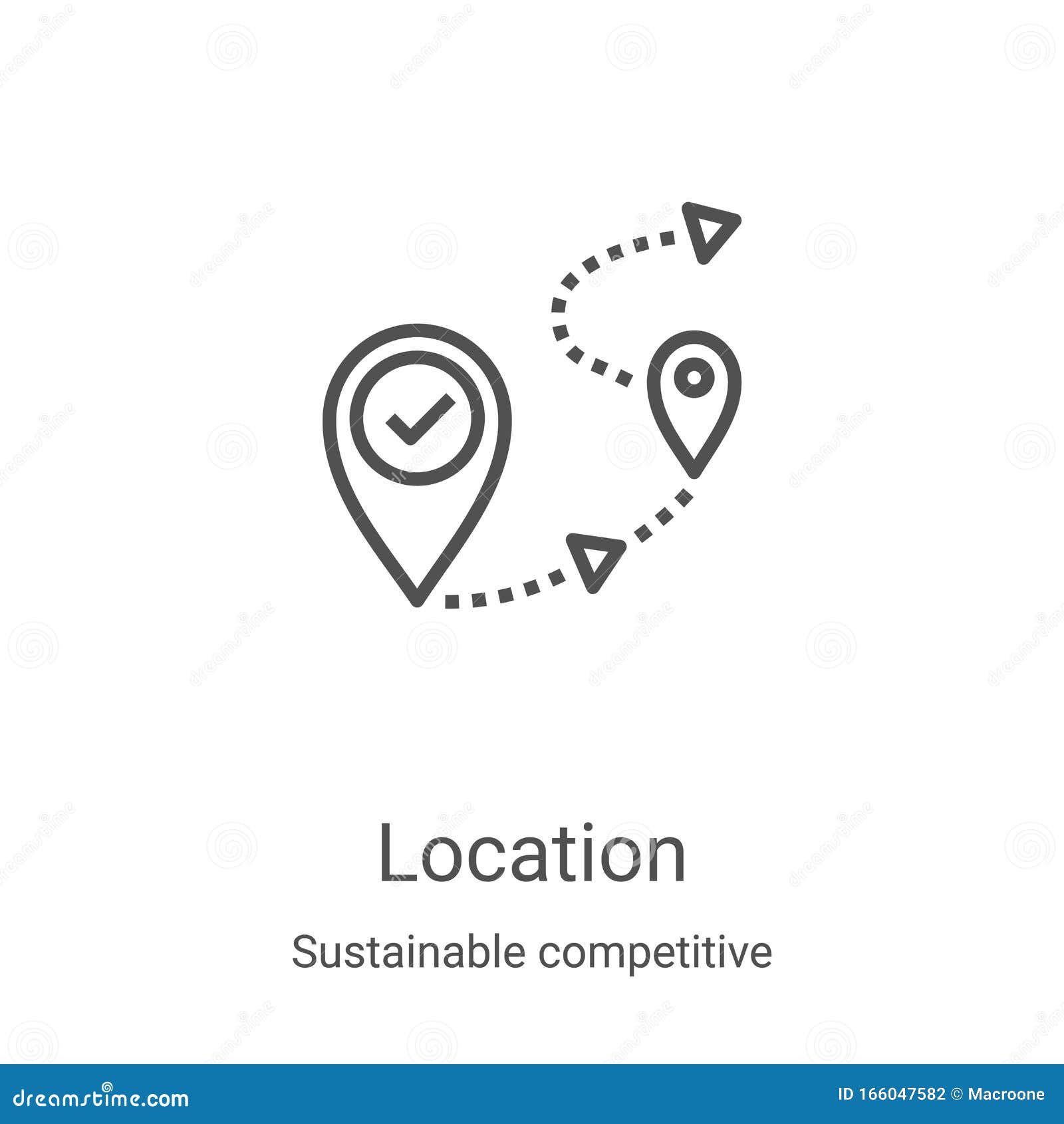 Location Icon Vector from Sustainable Competitive Advantage Collection ...