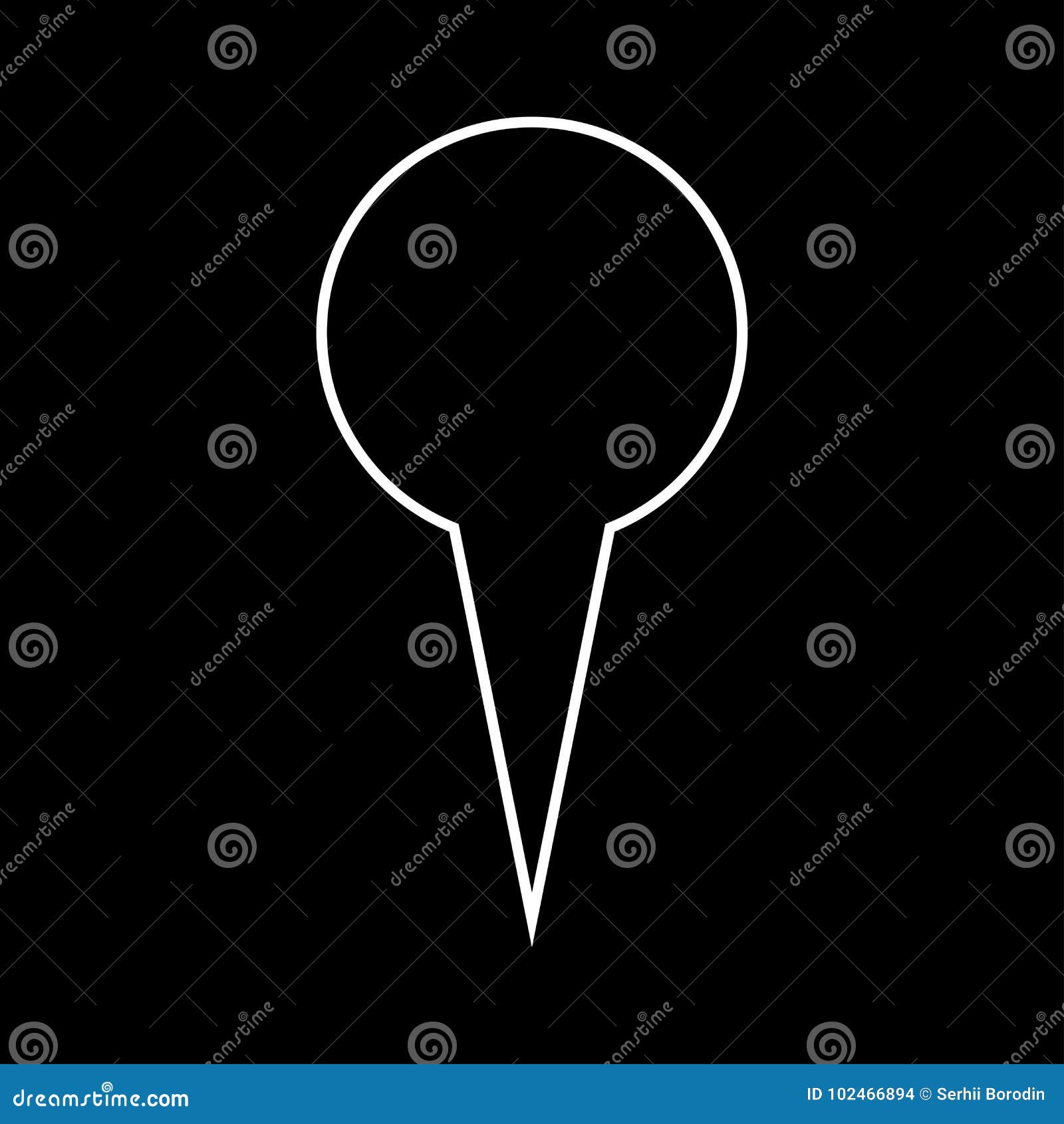 Location Indicator or Pin Grey Set Icon . Stock Vector - Illustration ...