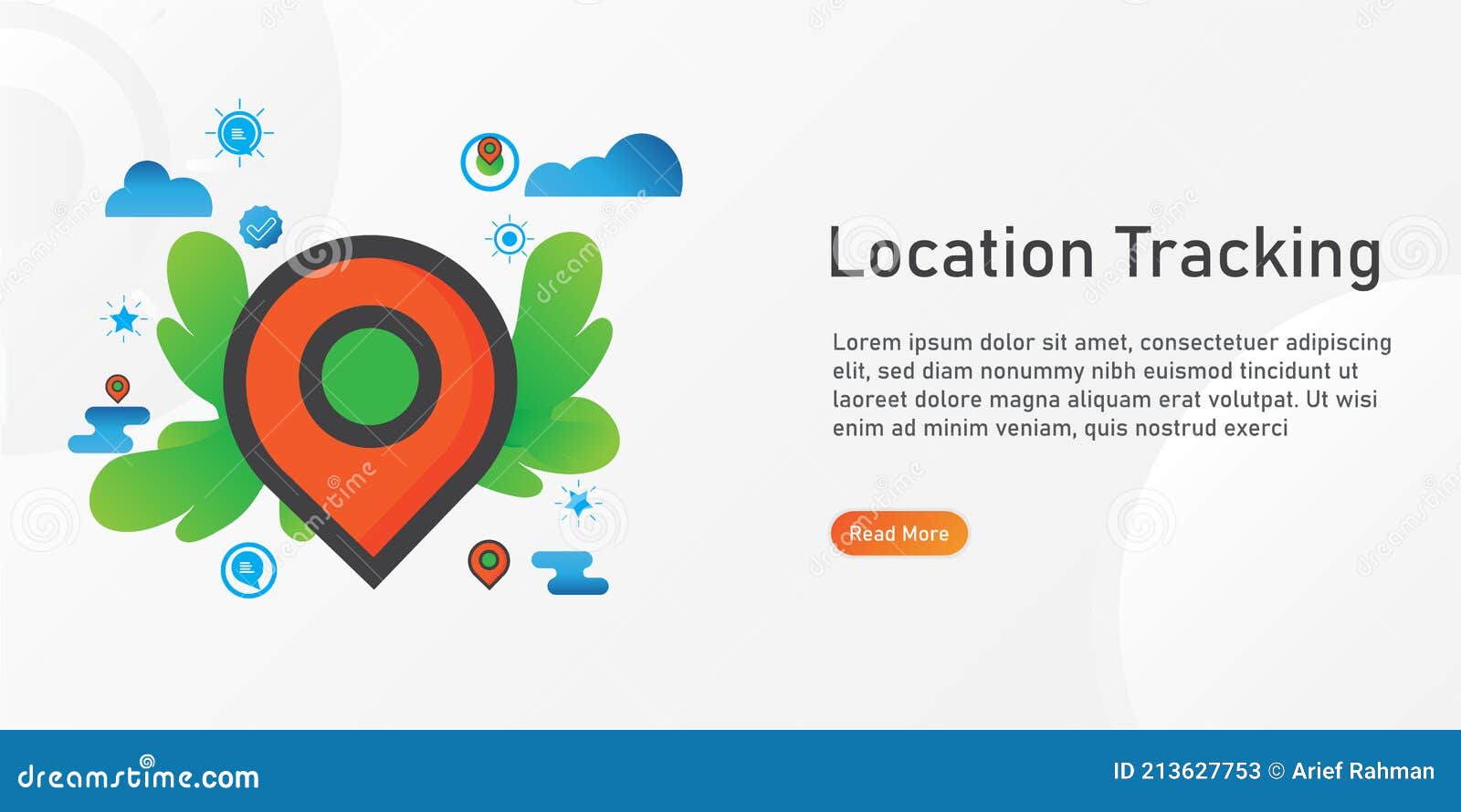 Location Landing Page Template. Creative Website Template Designs ...