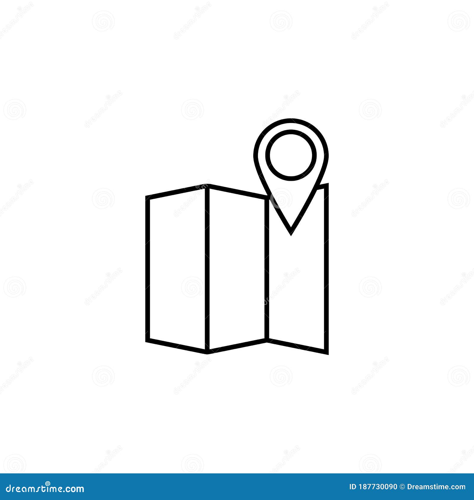 Location, Locator, Map, Navigate Icon Stock Illustration - Illustration ...