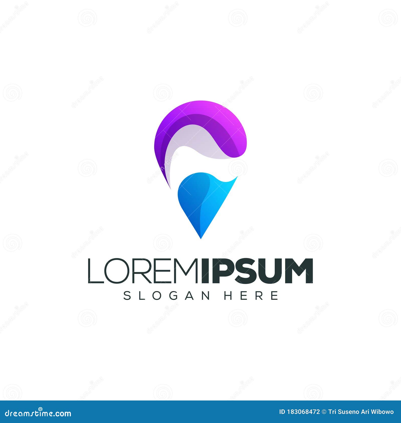 Location Logo Design Vector Illustrations Stock Vector - Illustration ...