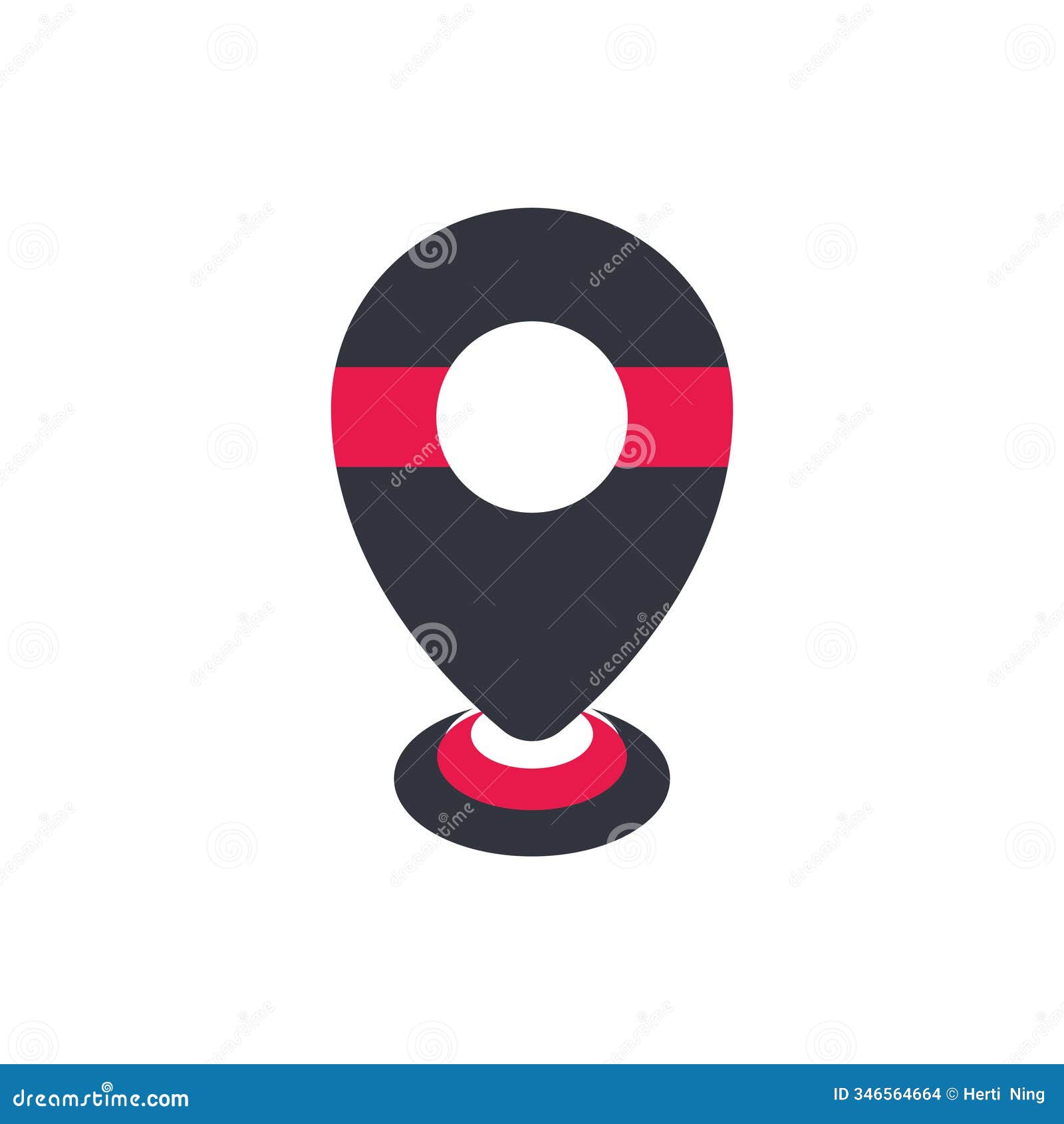 Location Logo Template Icon Stock Illustration - Illustration of black ...