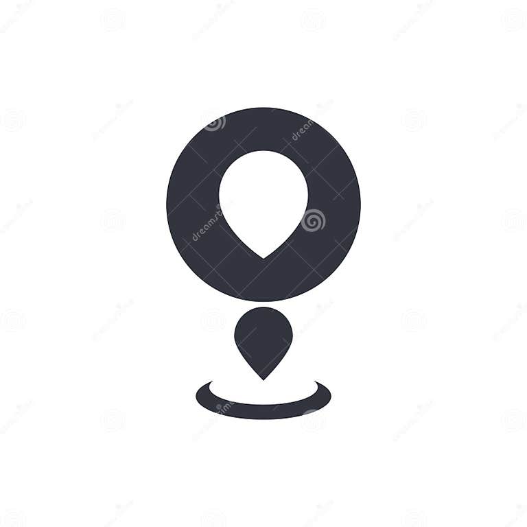 Location Logo Template Icon Stock Vector - Illustration of position ...