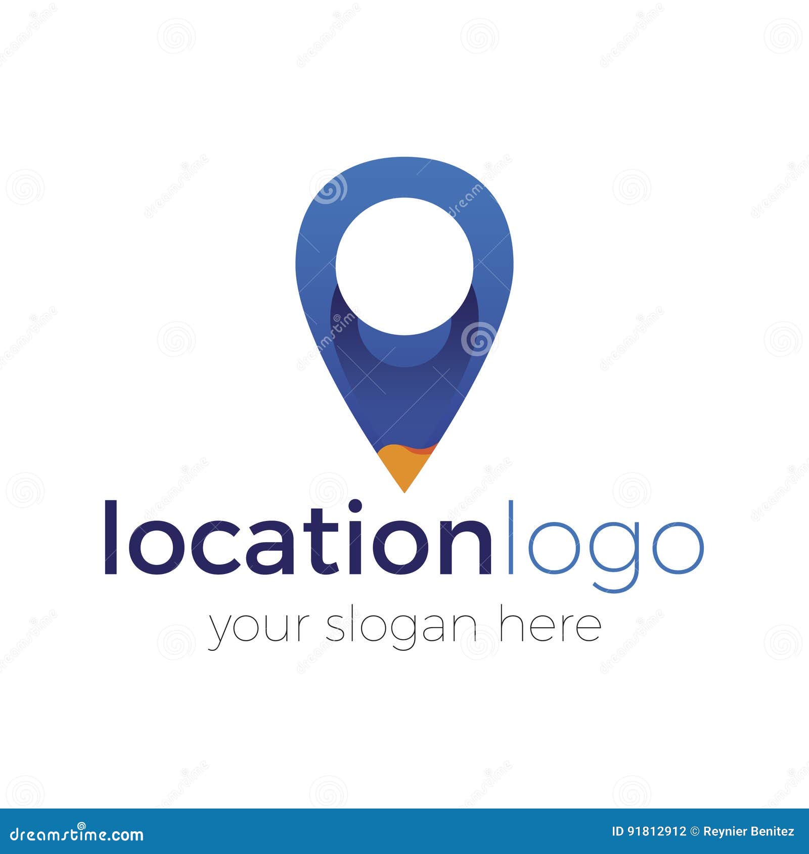 Location logo stock vector. Illustration of design, abstract - 91812912