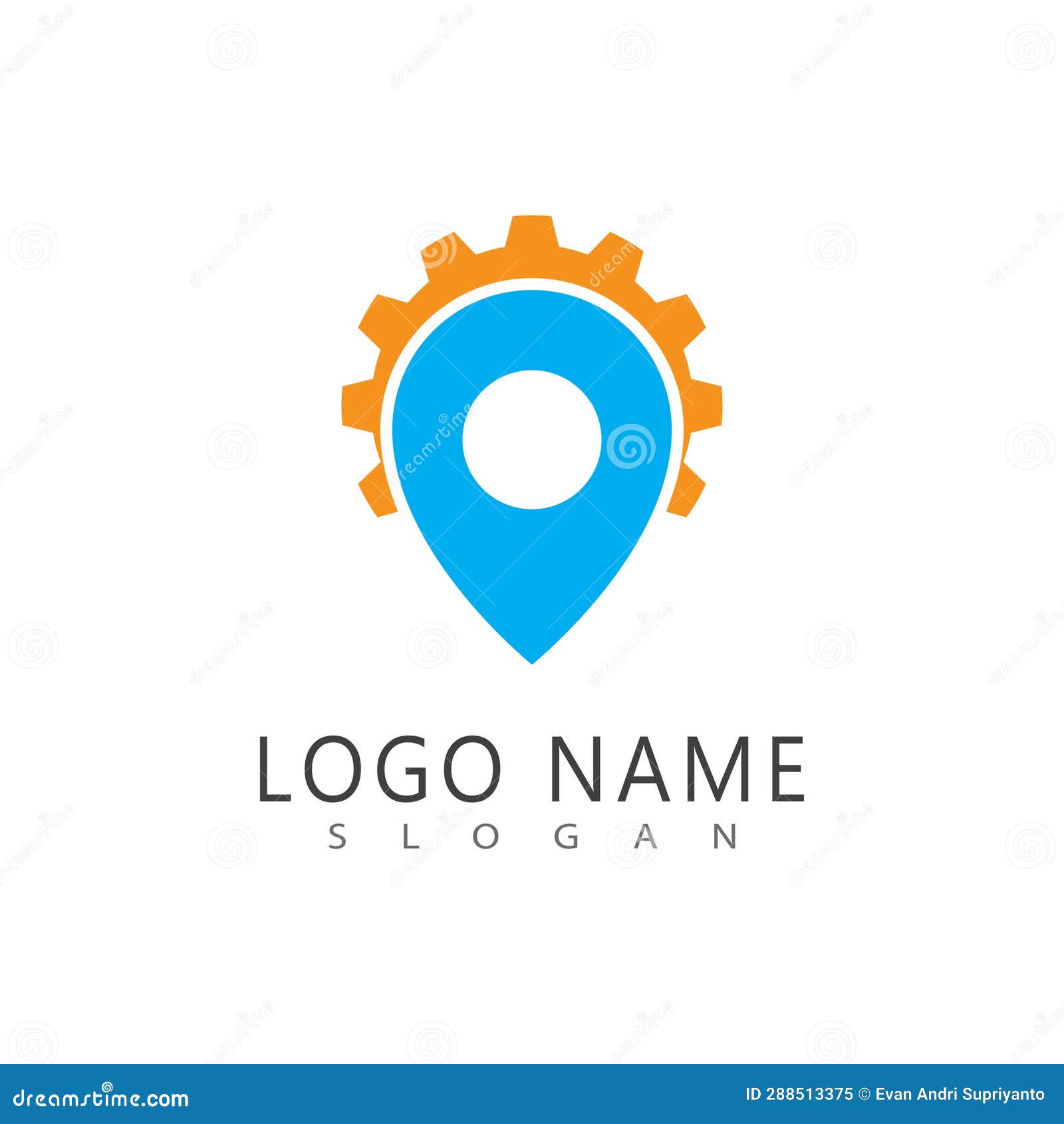 Location Logo Vector Illustration Business Element and Symbol Stock ...