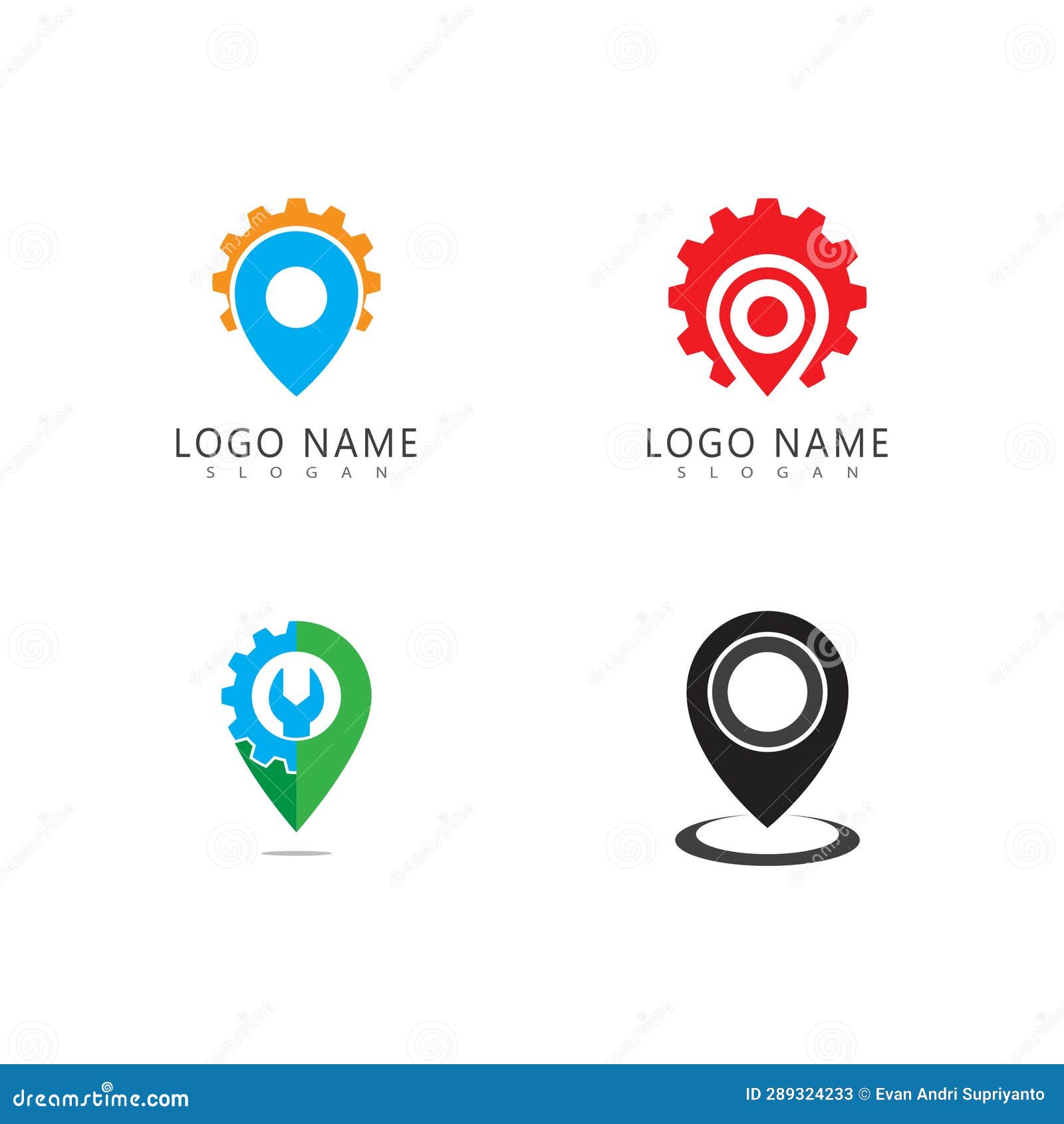 Location Logo Vector Illustration Business Element and Symbol Stock ...