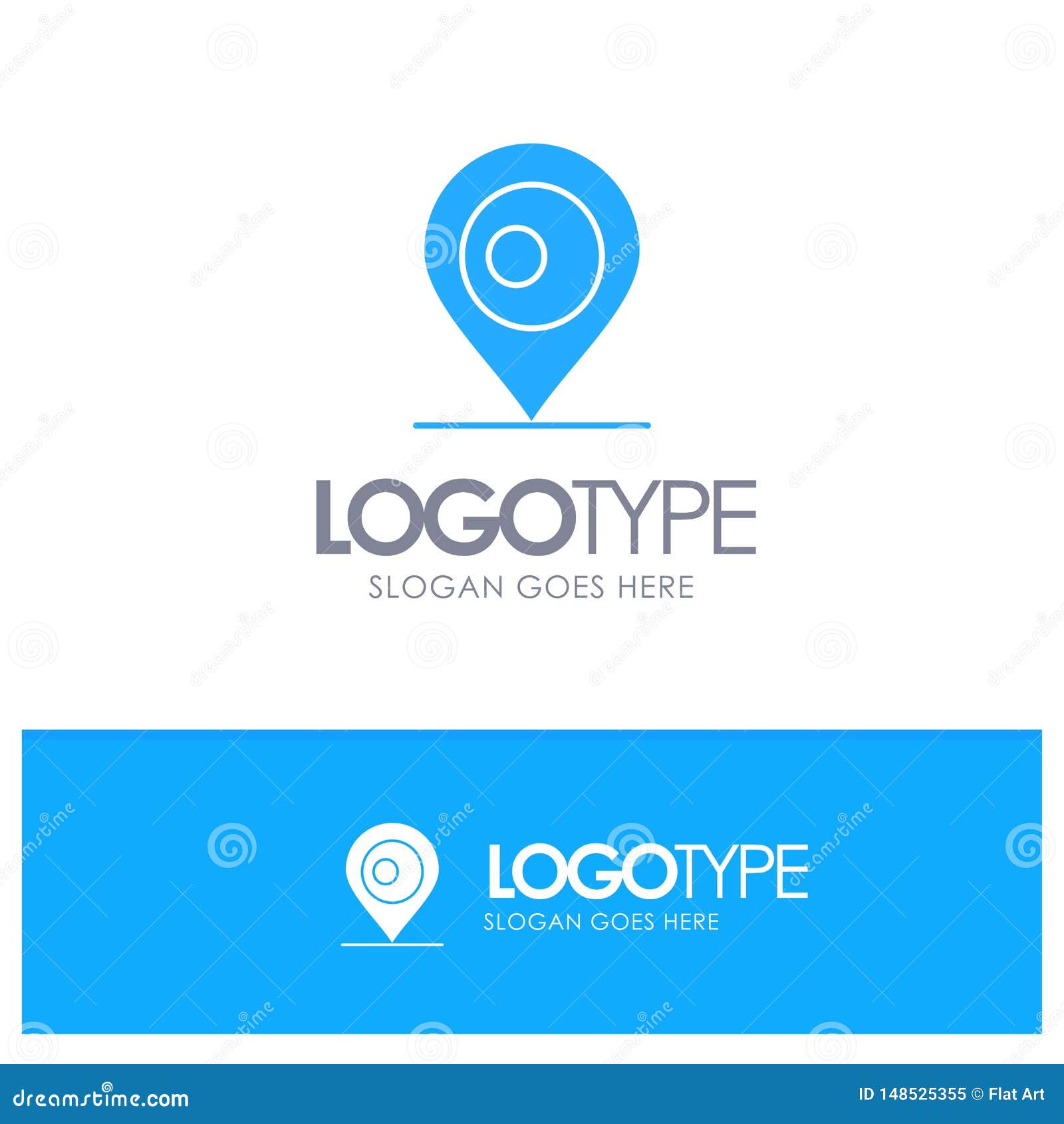 Location, Map, Bangladesh Blue Solid Logo with Place for Tagline Stock ...